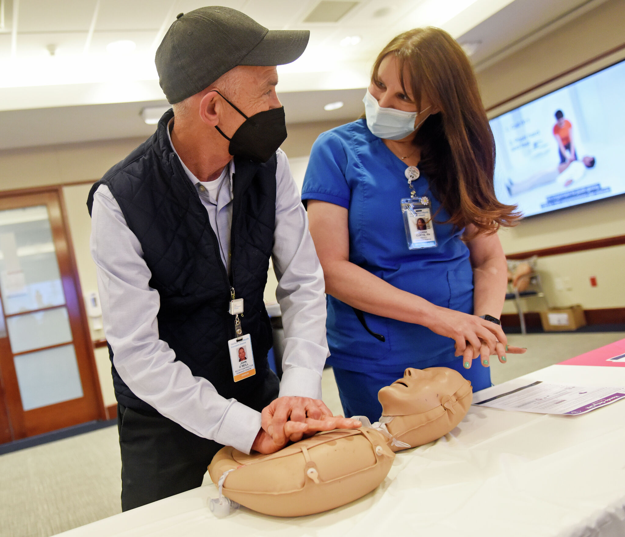 In Photos: Greenwich Hospital teaches hands-only CPR