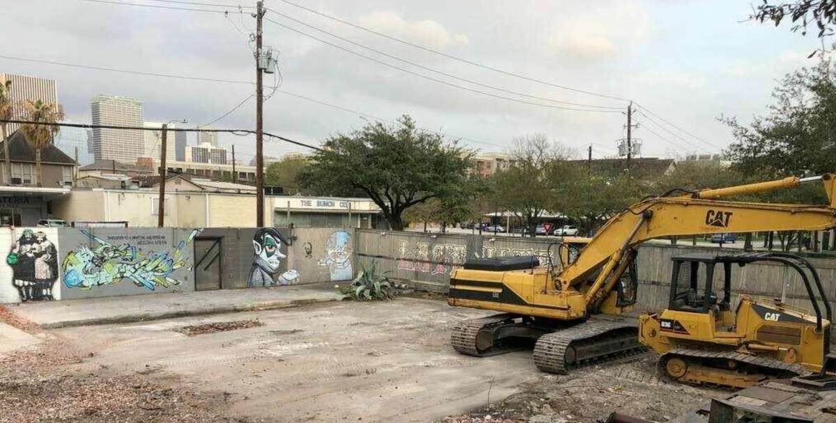 Demolition underway of Late Night Pie in Houston's Midtown