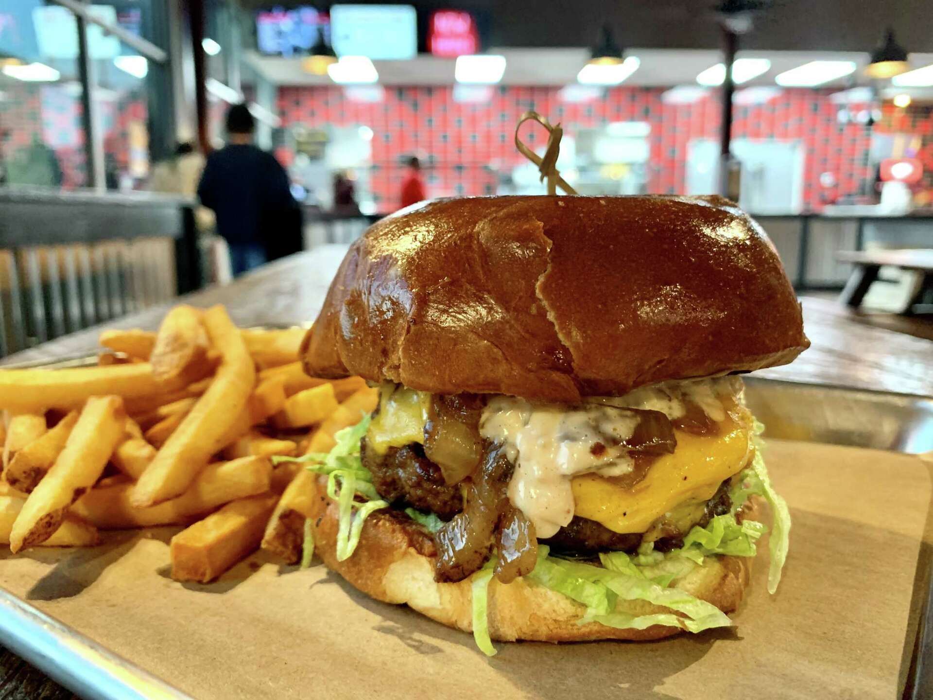 Alison Cook burger review: Brett's BBQ Shop in Katy