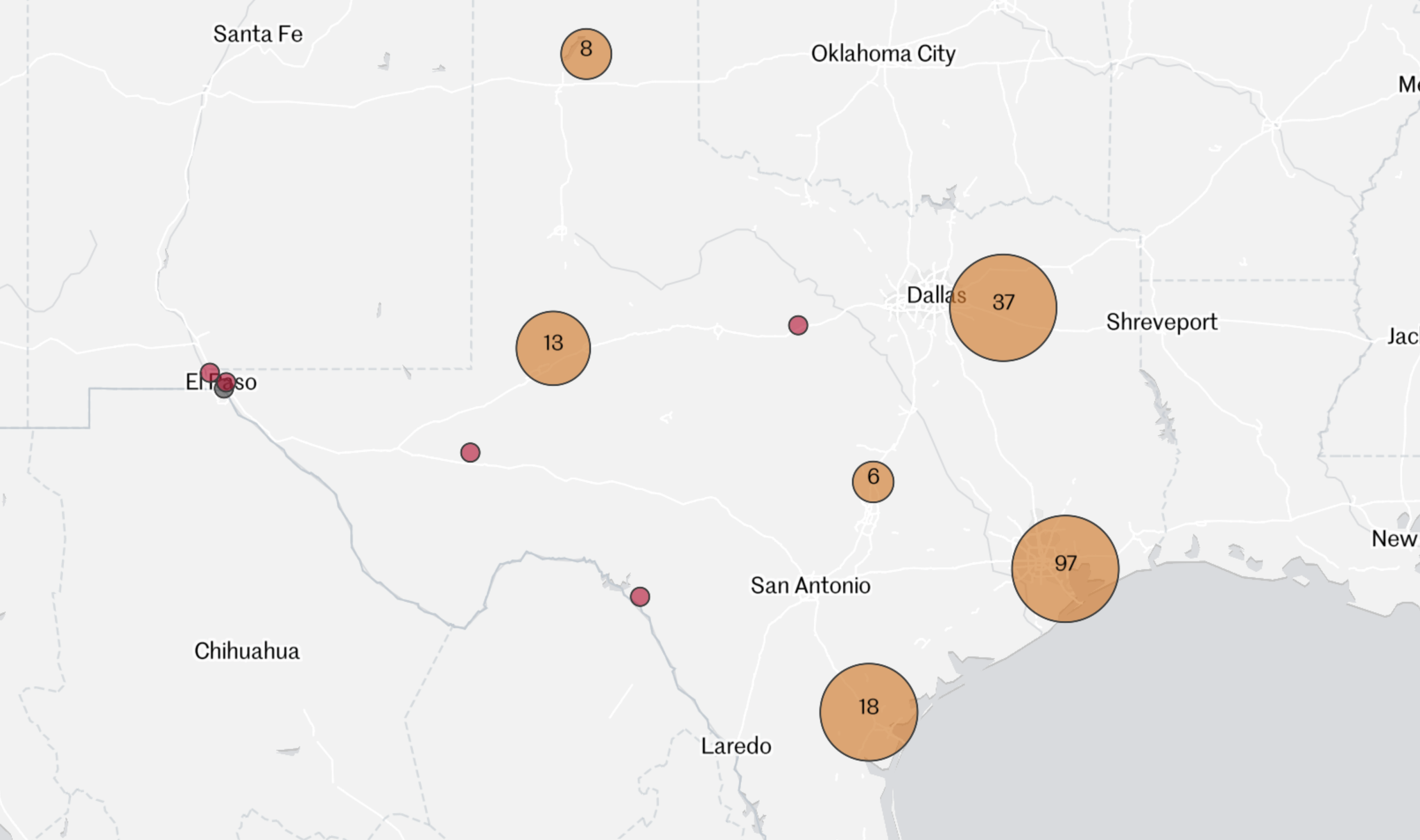 Map shows Harris County's 36 hazardous waste processing plants