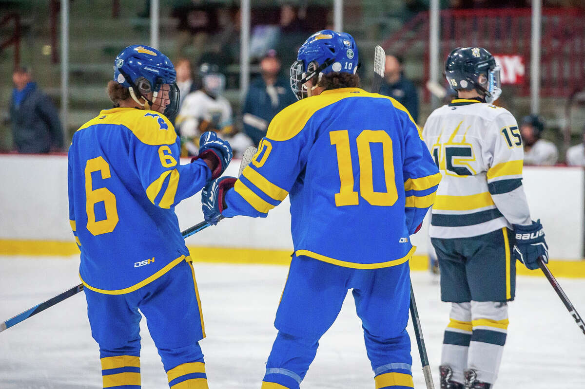 PHOTOS: Midland High clashes with Mount Pleasant in hockey semifinal