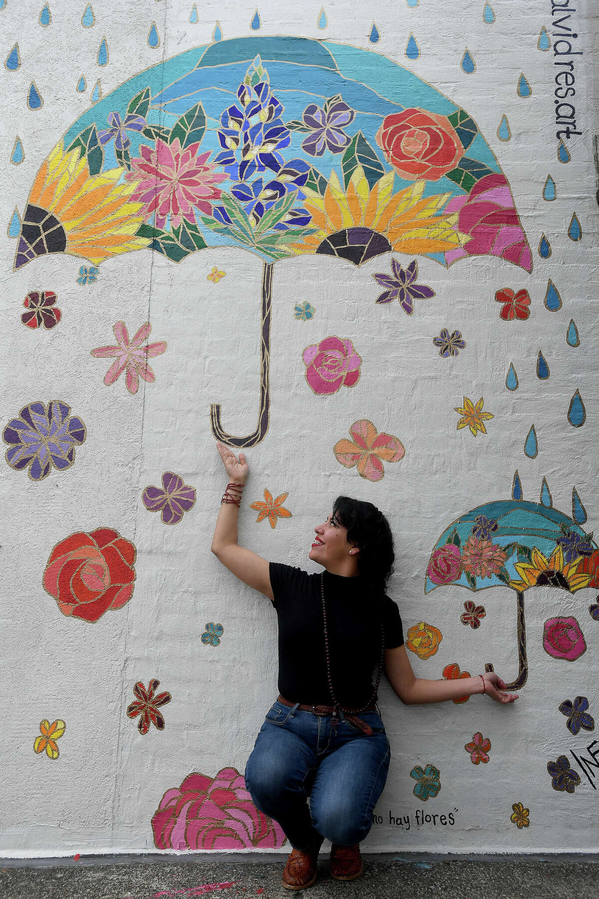 Painter Ines Alvidres says wherever she can make art is home