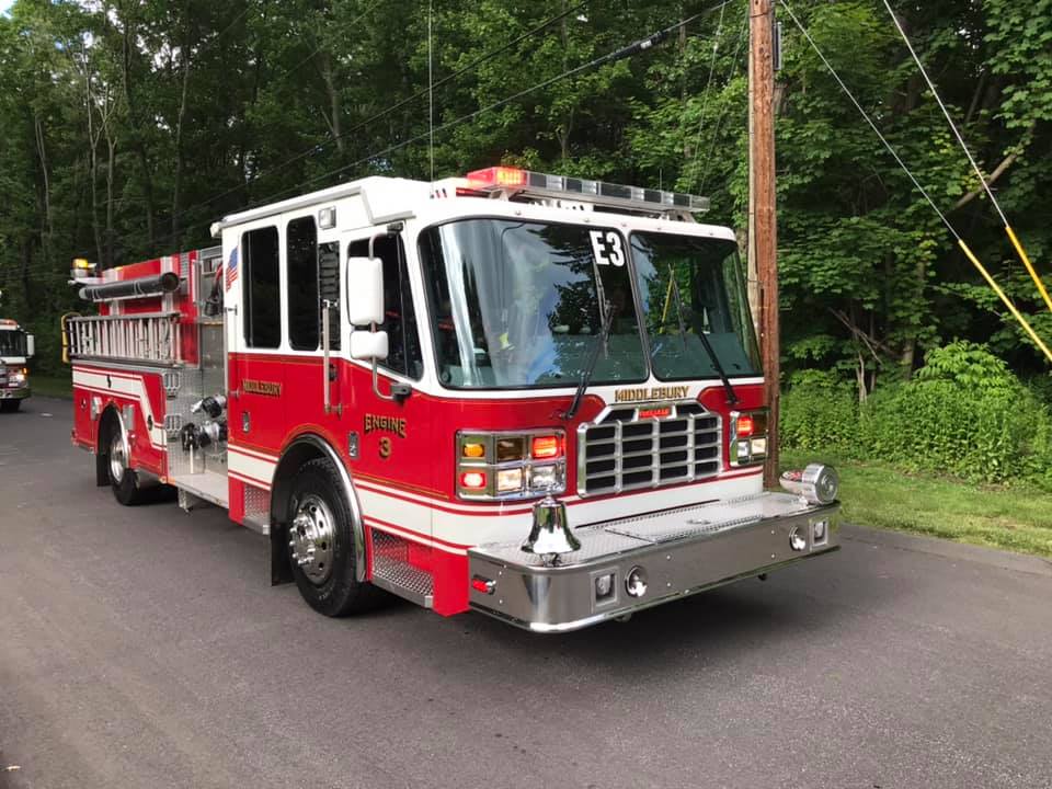 Head-on crash sends two to hospital, Middlebury fire officials say