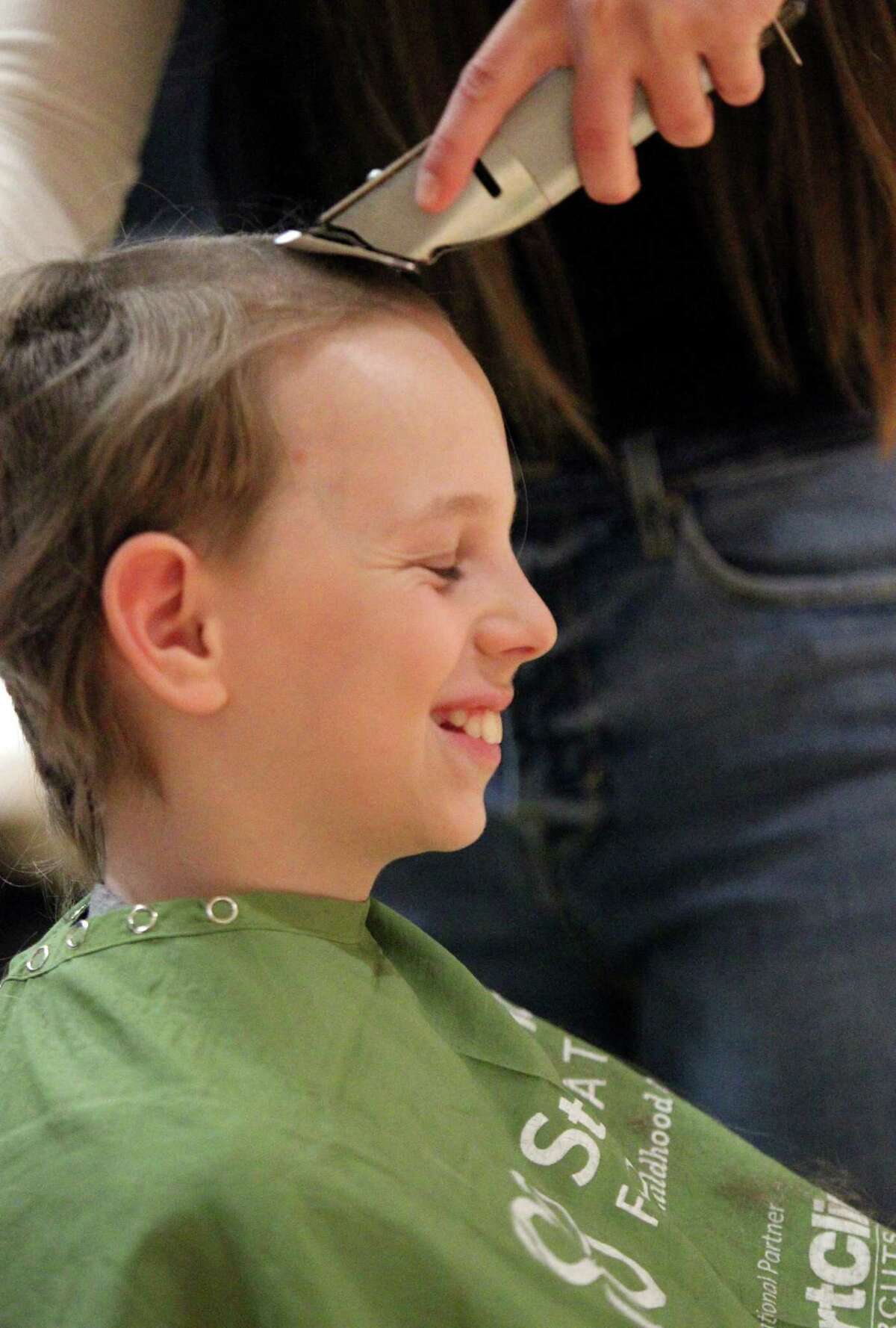 Photos: Greenwich students, teachers shave their heads for cancer