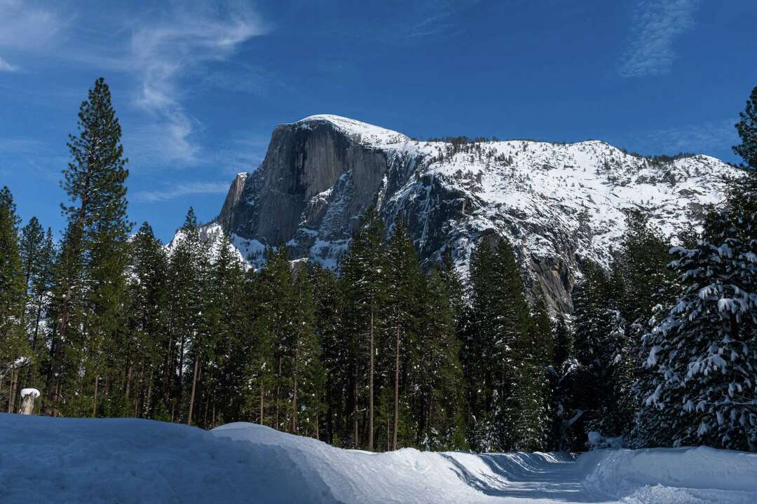 Stunning photos show Yosemite National Park under 15 feet of snow