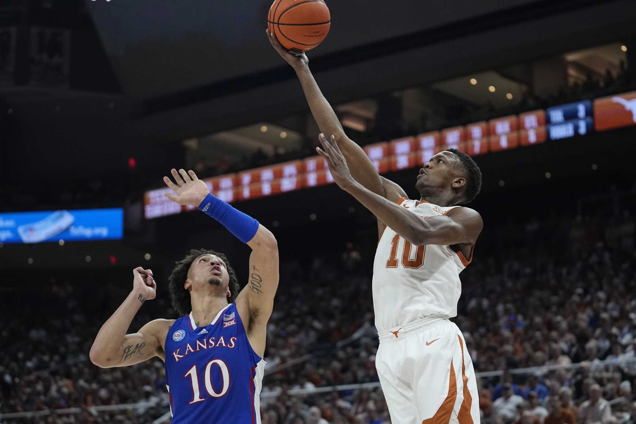 Sir'Jabari Rice and No. 9 Texas smother No. 3 Kansas