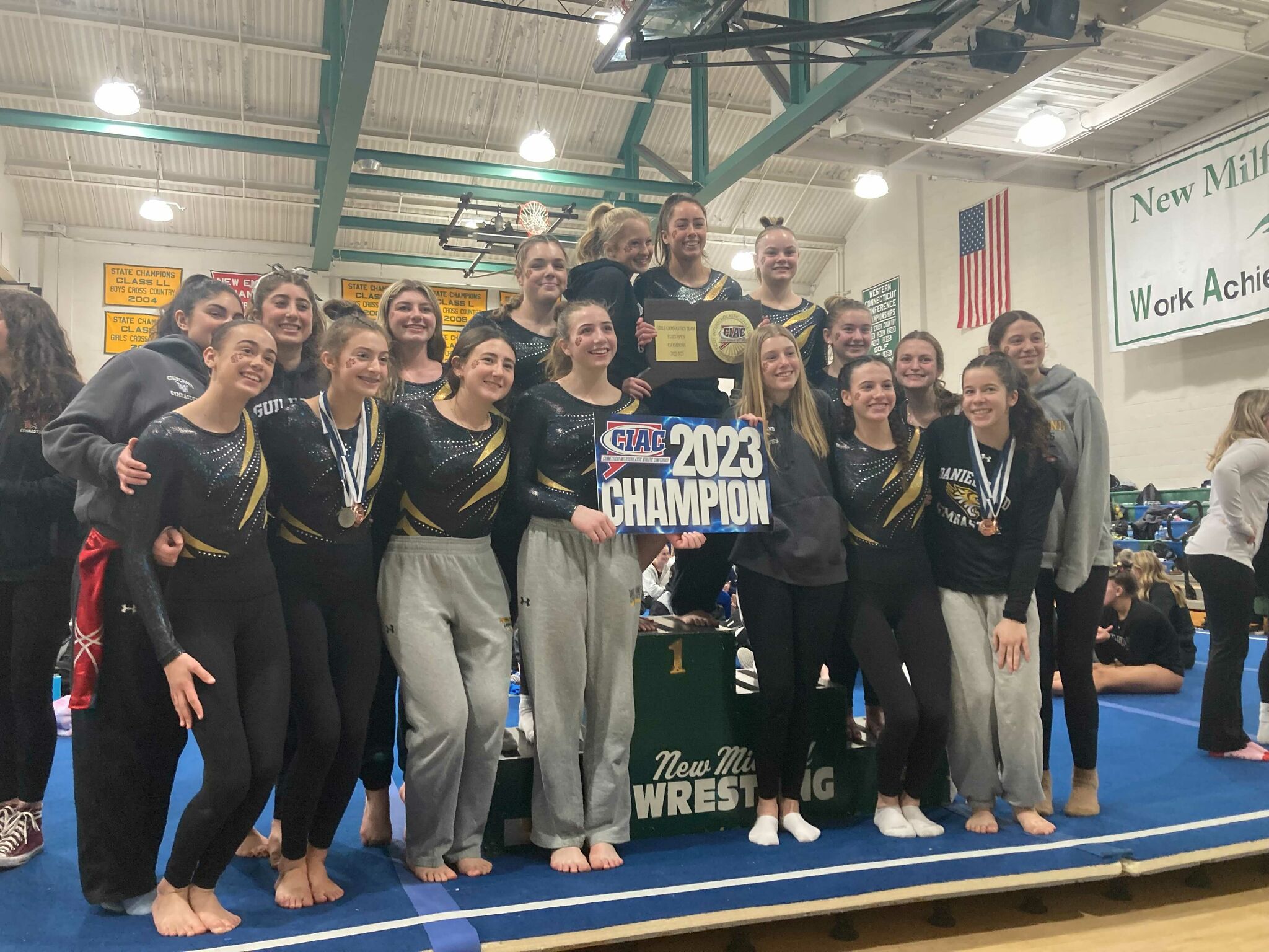 The Daniel Hand Gymnastics team claimed its first ever State Open.