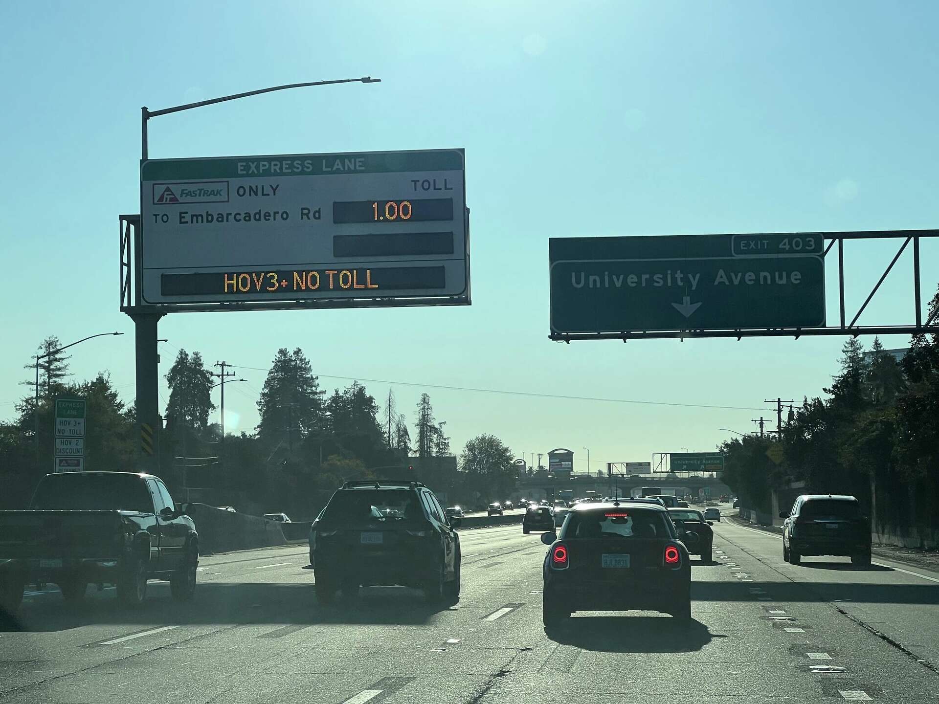 What you'll pay if you accidentally use the new Bay Area express lane