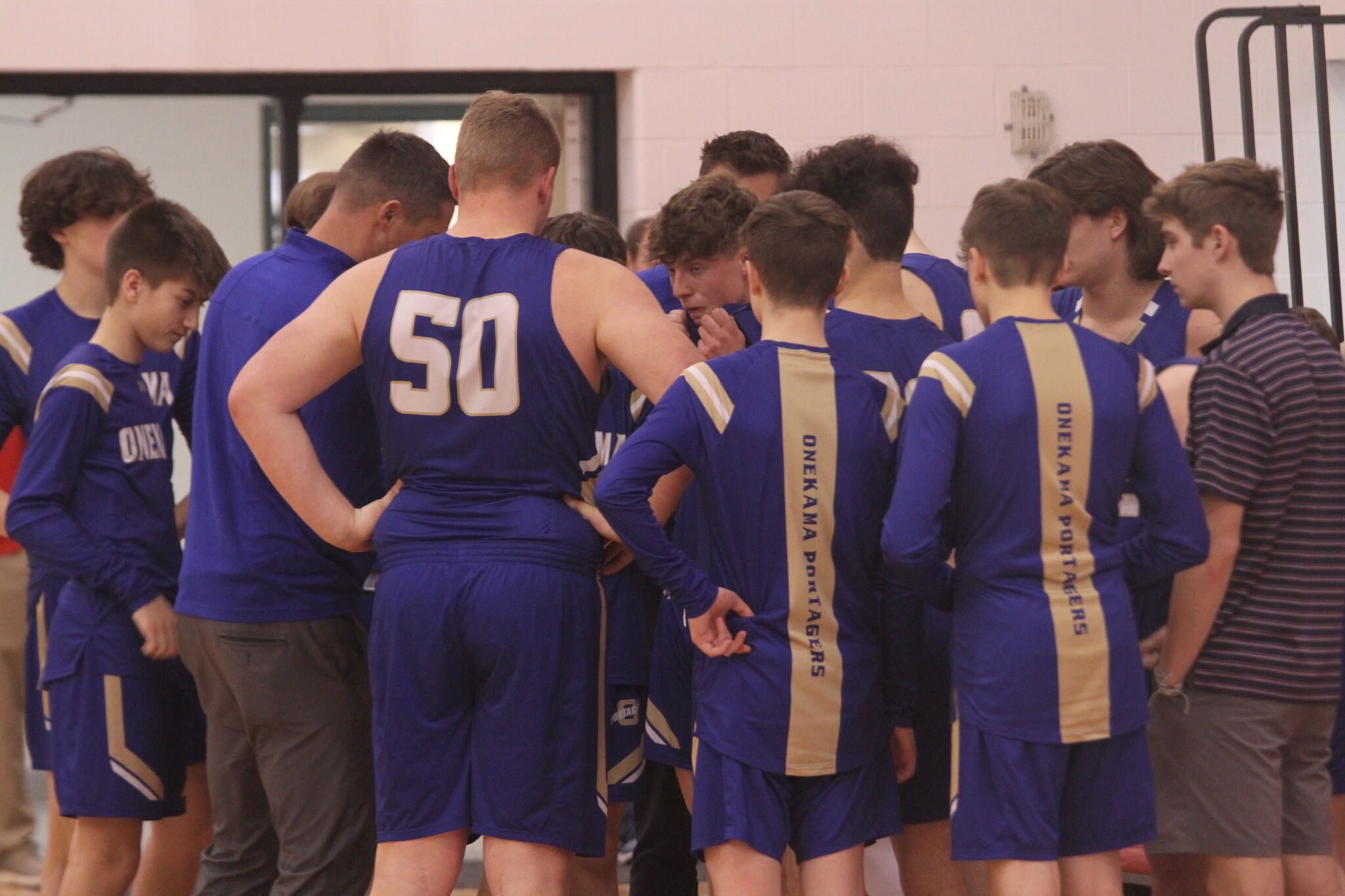 Onekama boys hoops compete in Cadillac camp