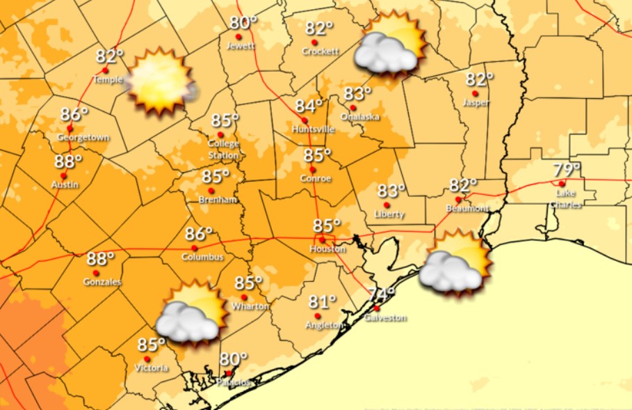 Houston weather: A hot Saturday followed by a cold front Sunday