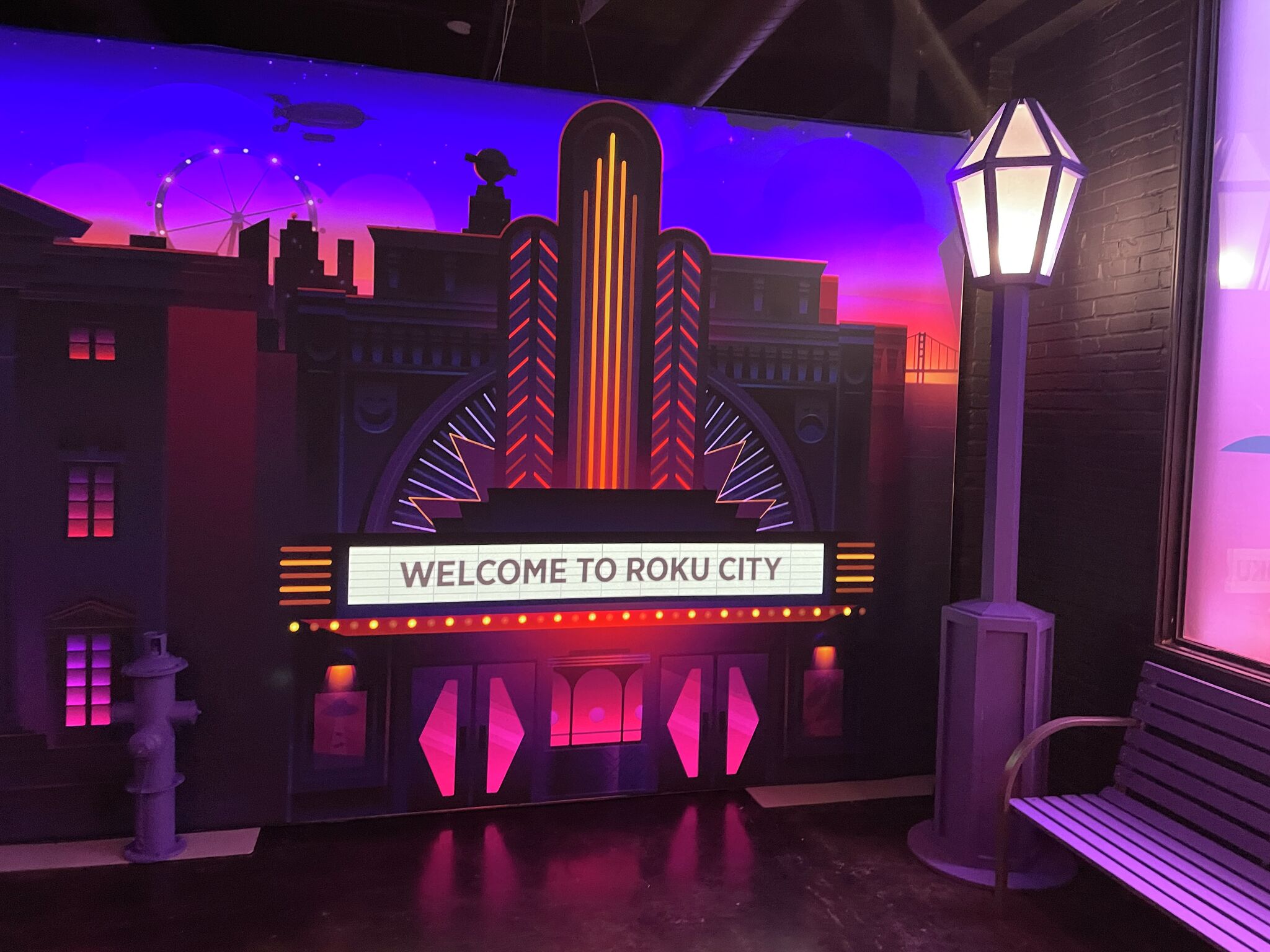 SXSW 2023 kicks off with Roku House's purple-themed TV land