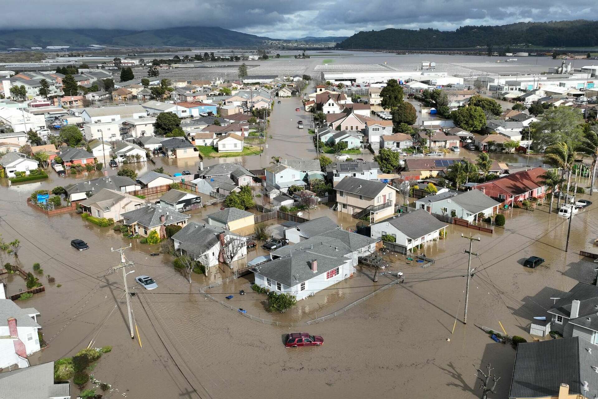 Shocking images of flooding in Pajaro after California levee break