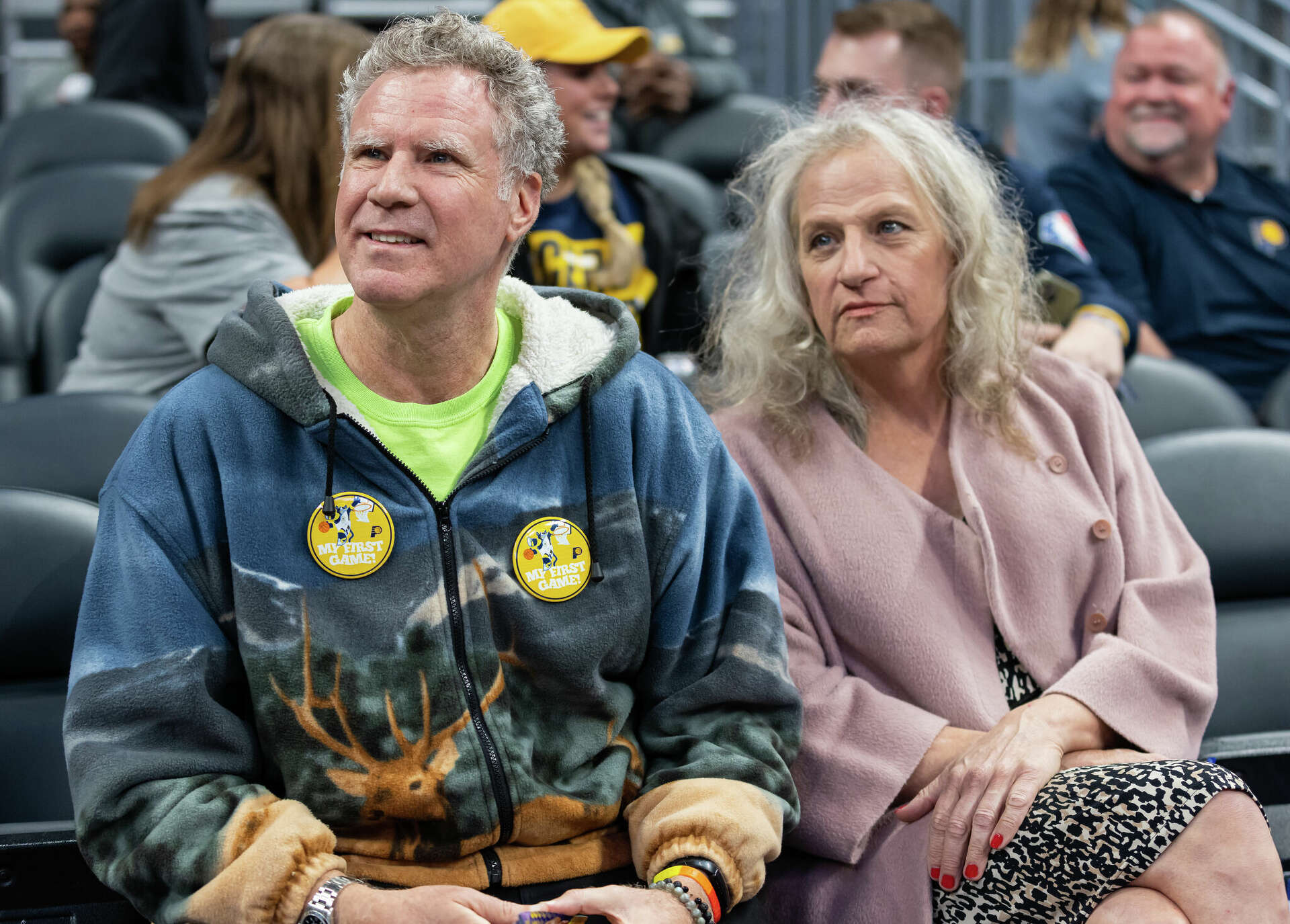 Will Ferrell, Harper Steele get awkward reaction from Texas