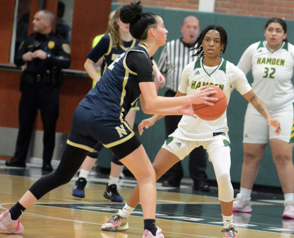 Hamden defeats Newington in CIAC Class LL girls basketball semis.