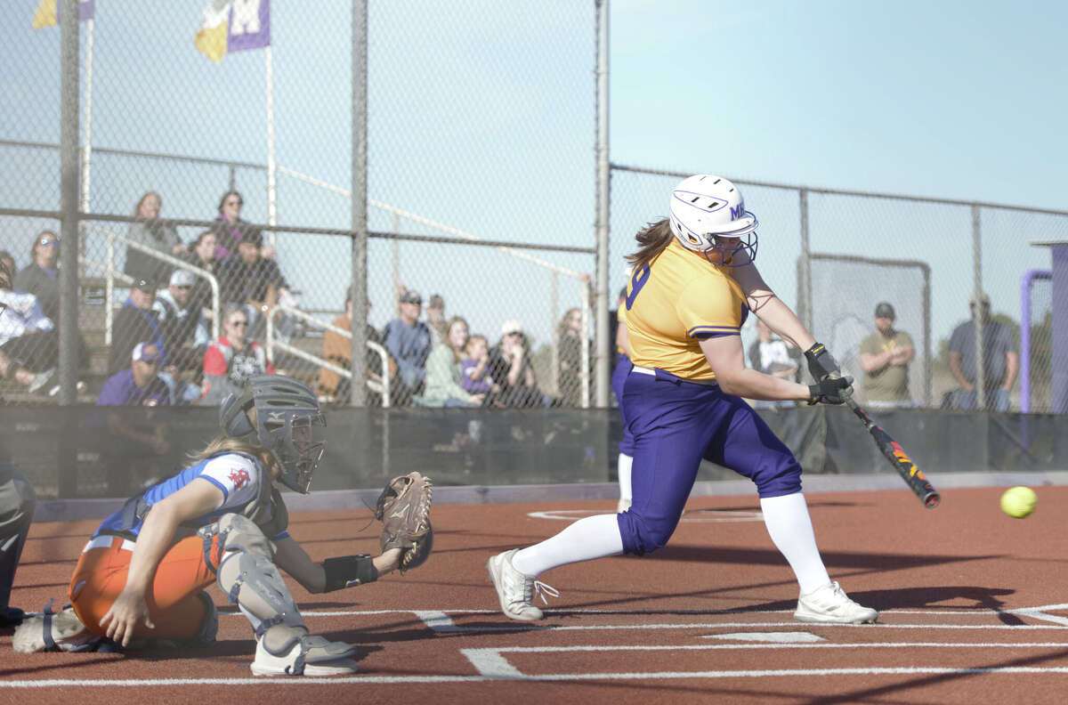 HS SOFTBALL: Midland High's Ryan is an extra-base hitting machine