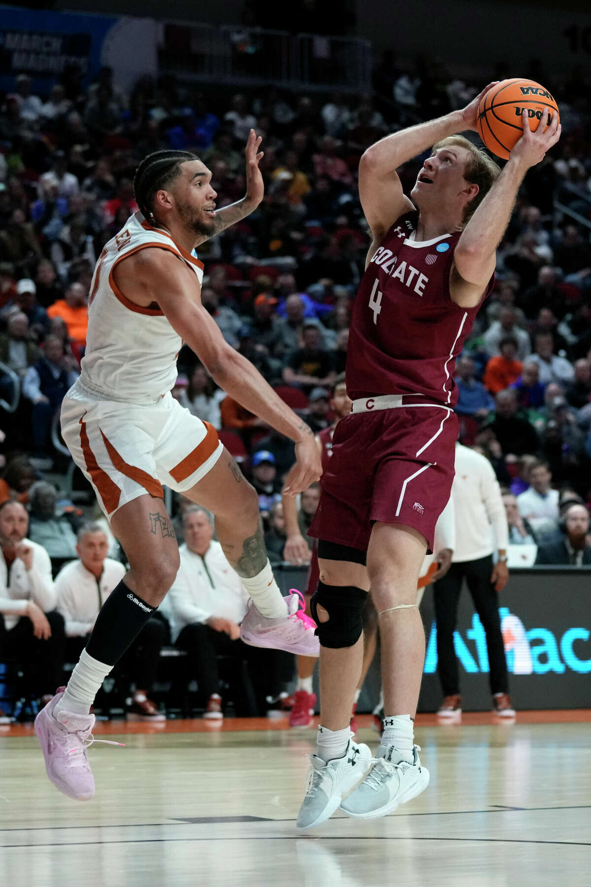 NCAA Tournament: Texas pulls away late to defeat Colgate