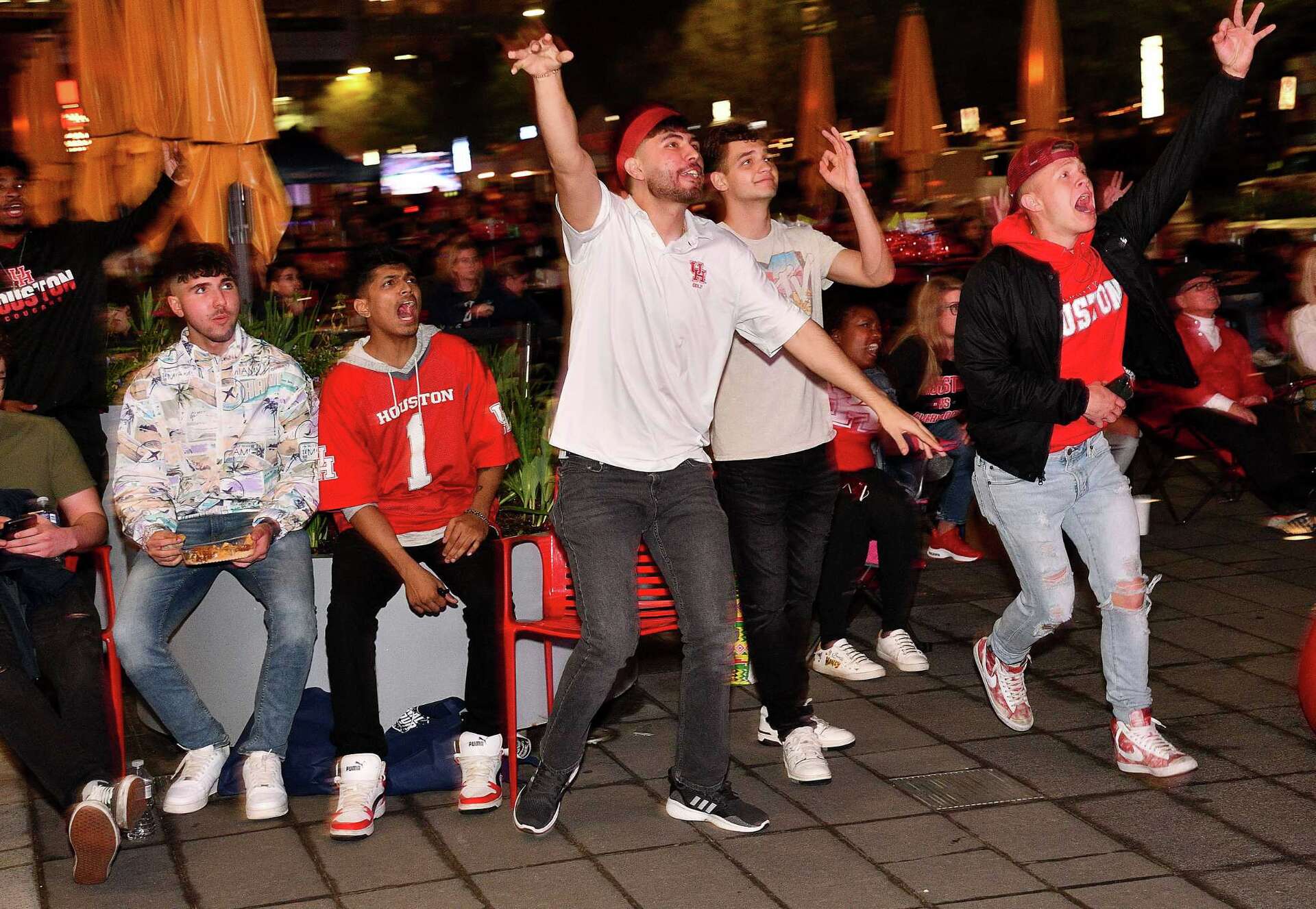 University of Houston basketball fans watch March Madness together