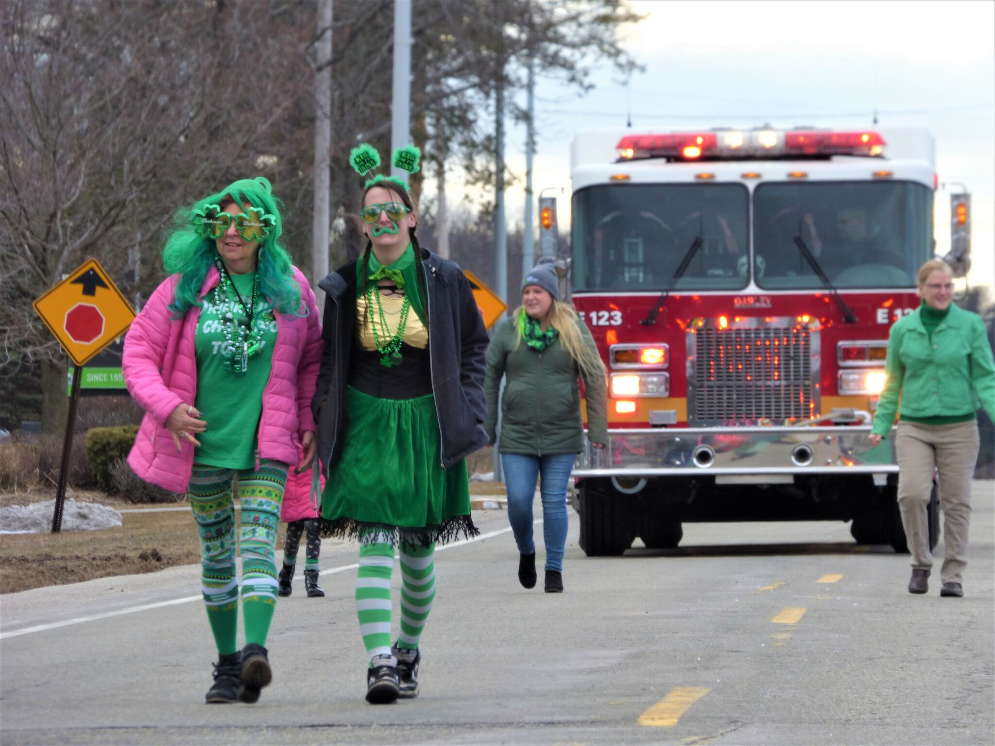 Revelers enjoy Manistee St. Patrick's Day parade