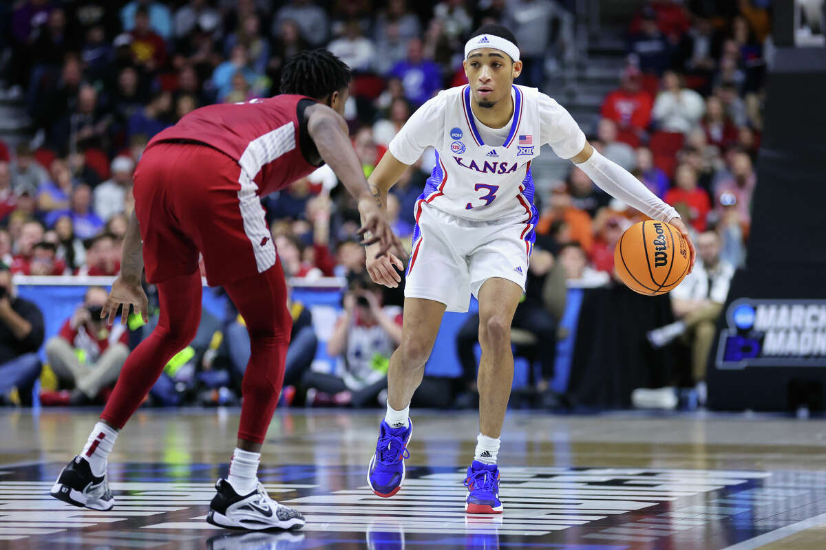 Upstart Arkansas knocks off top-seed Kansas in NCAA Tournament