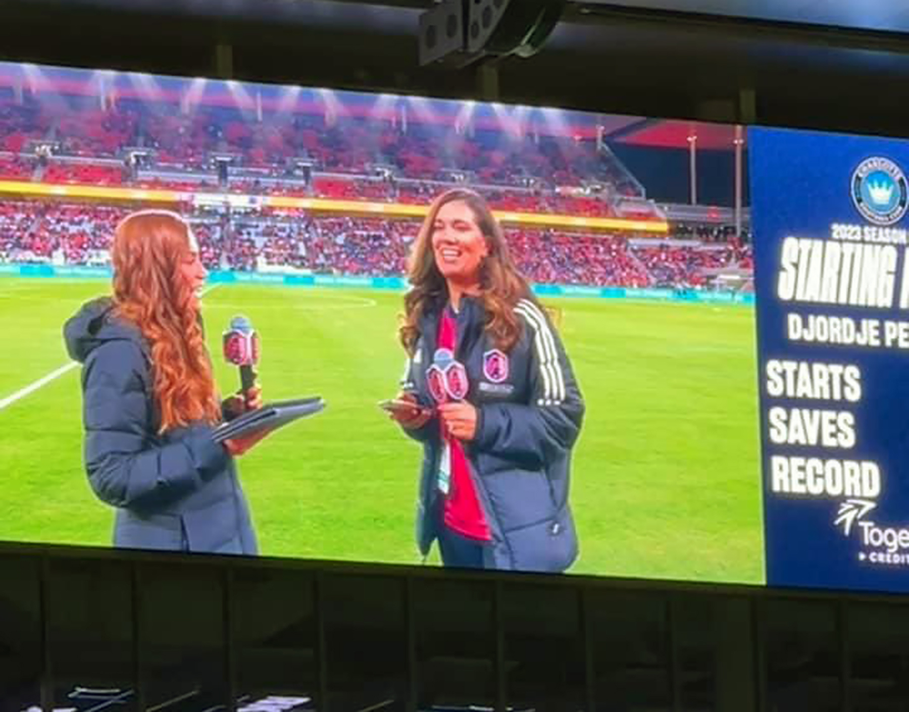 Alton's Lindsay Kennedy Eversmeyer is STL City's in-stadium analyst