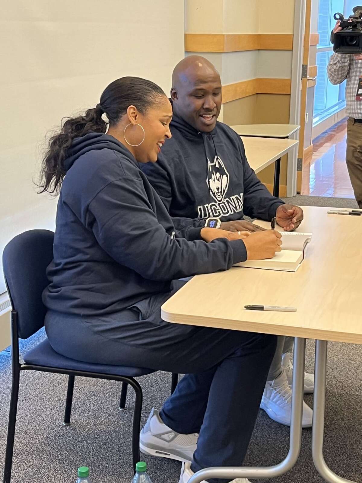 UConn legend Maya Moore was on hand as Huskies beat Baylor