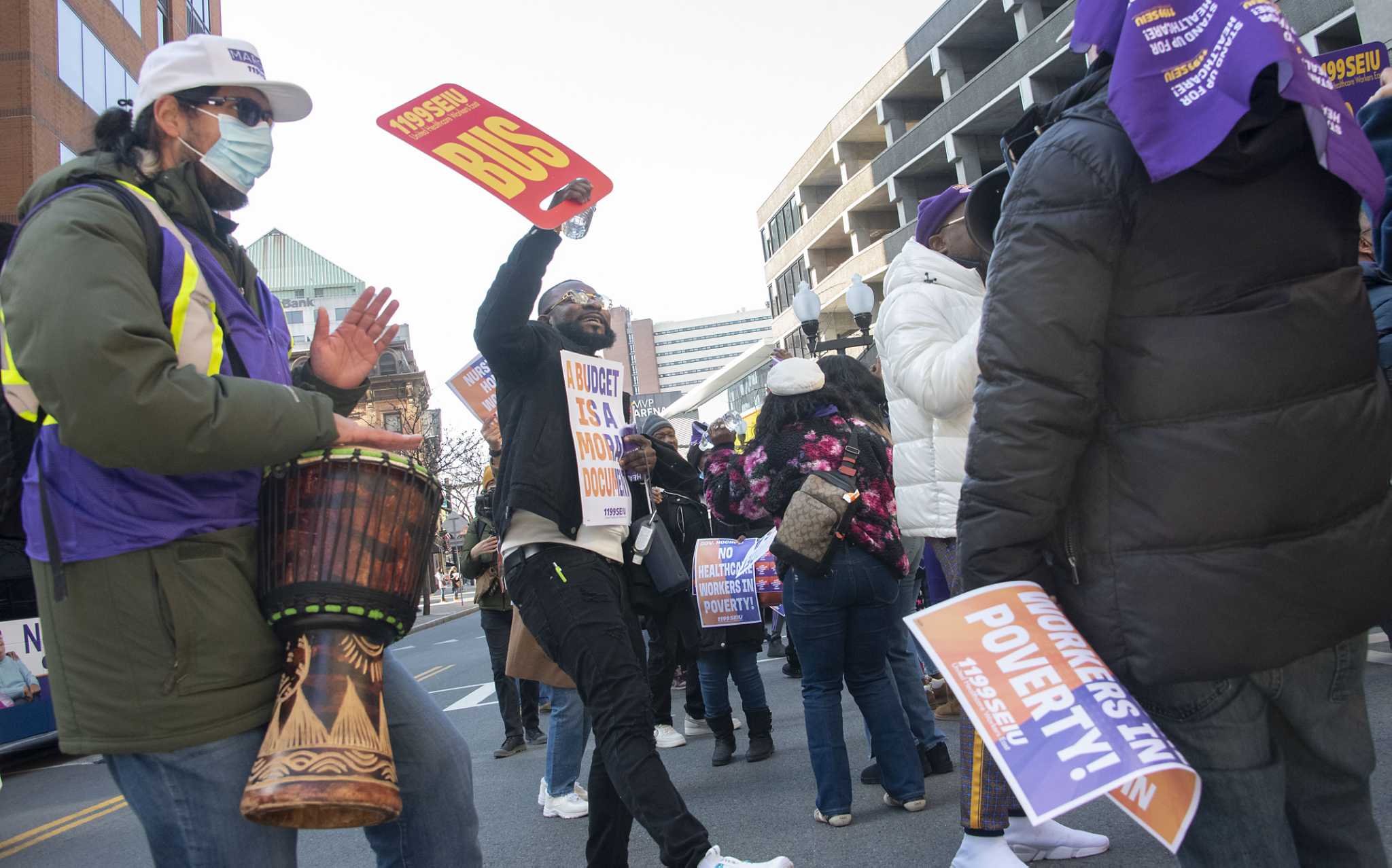 Thousands descend on Albany for a final rallying cry for their causes