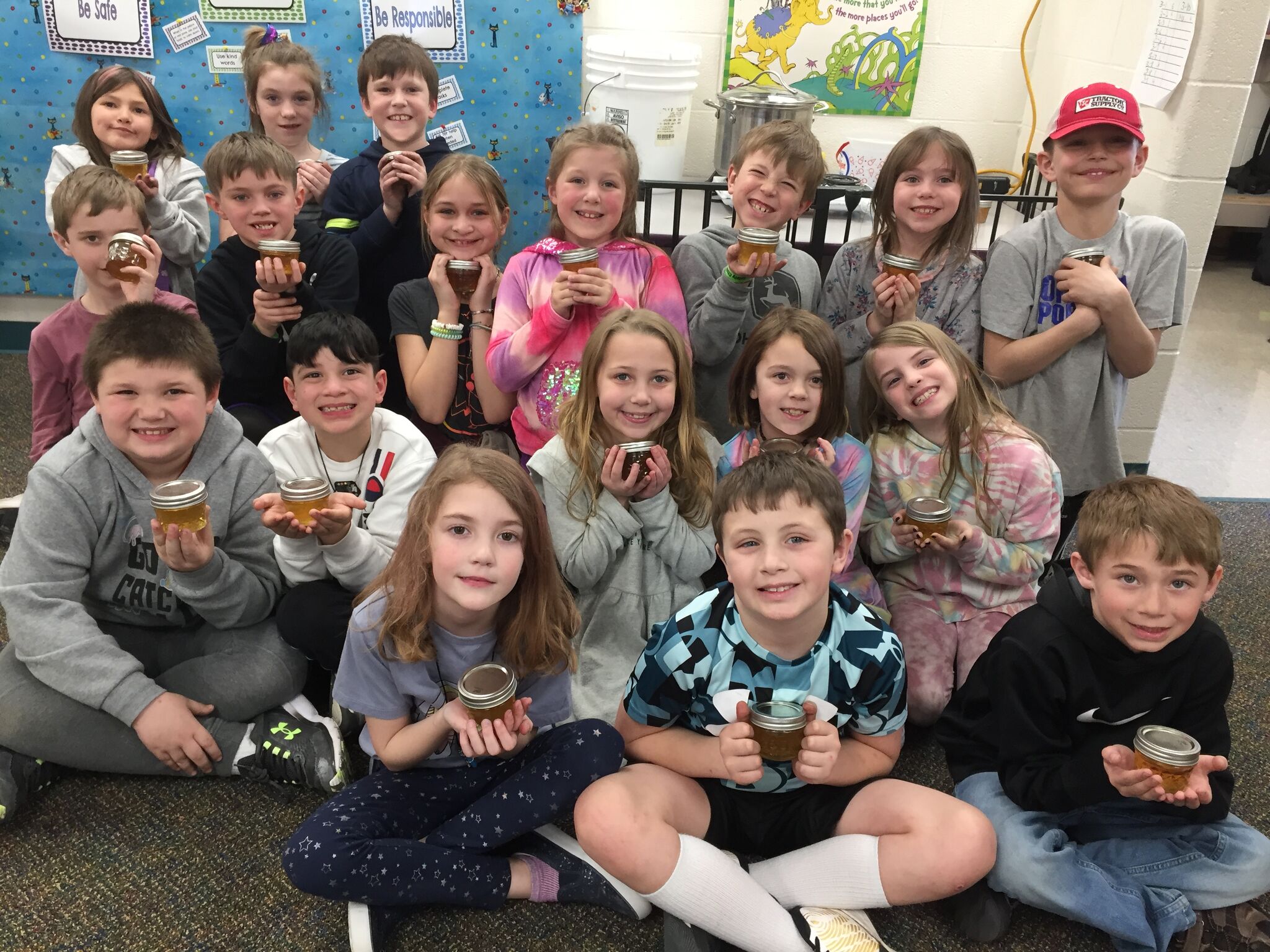 Onekama students enjoy pancakes after maple syrup project