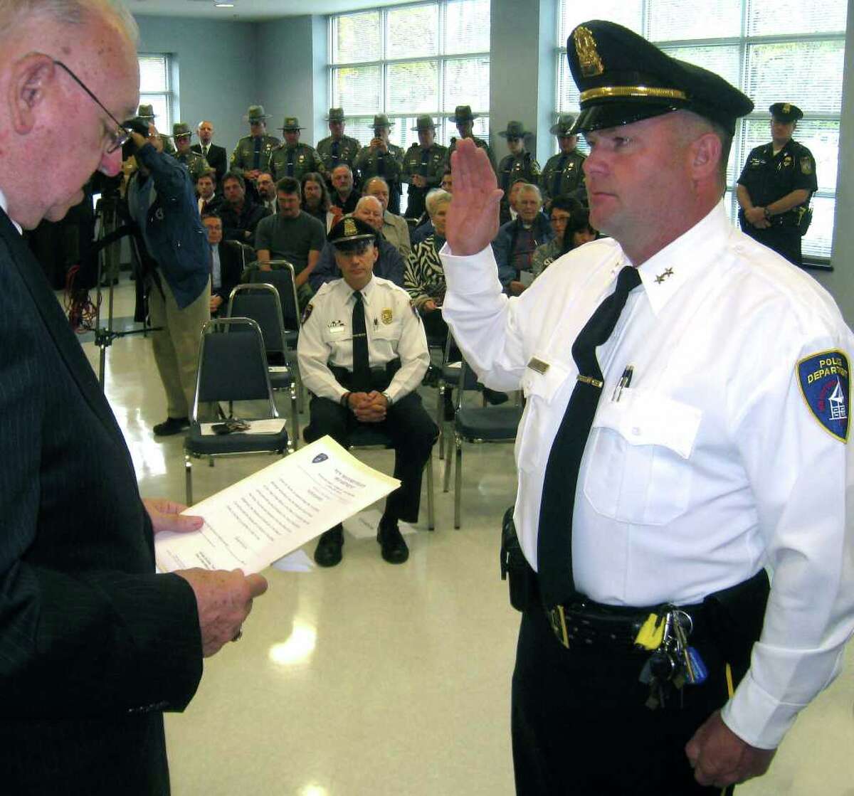 New Milford police chief welcomed with flourish