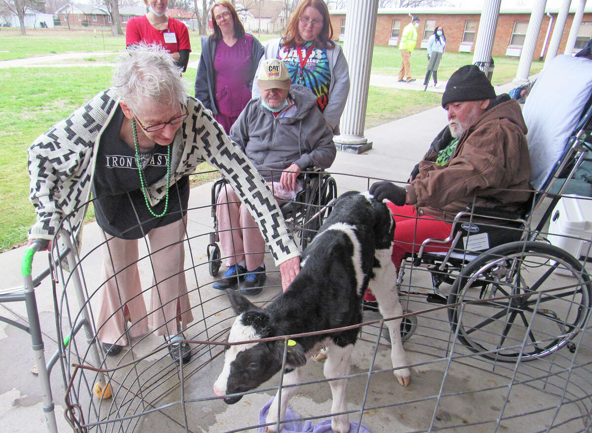 Prairie Farms brings calf to rehab center for National Agriculture Day