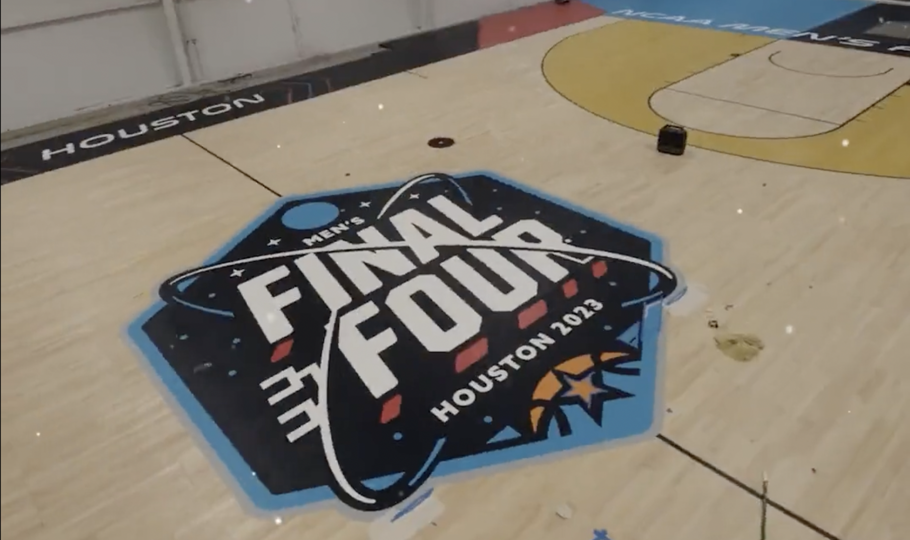How Houston's Final Four court was made