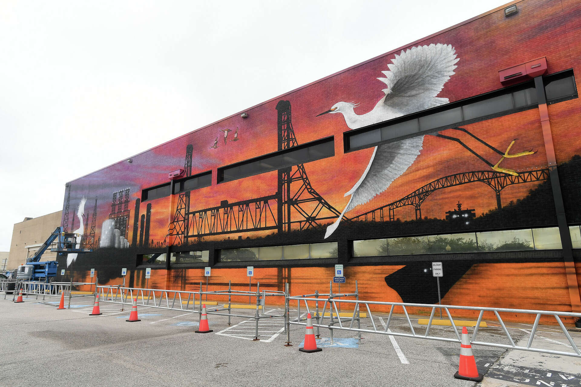 Meghan Cobb's Beaumont landscape mural was a labor of love