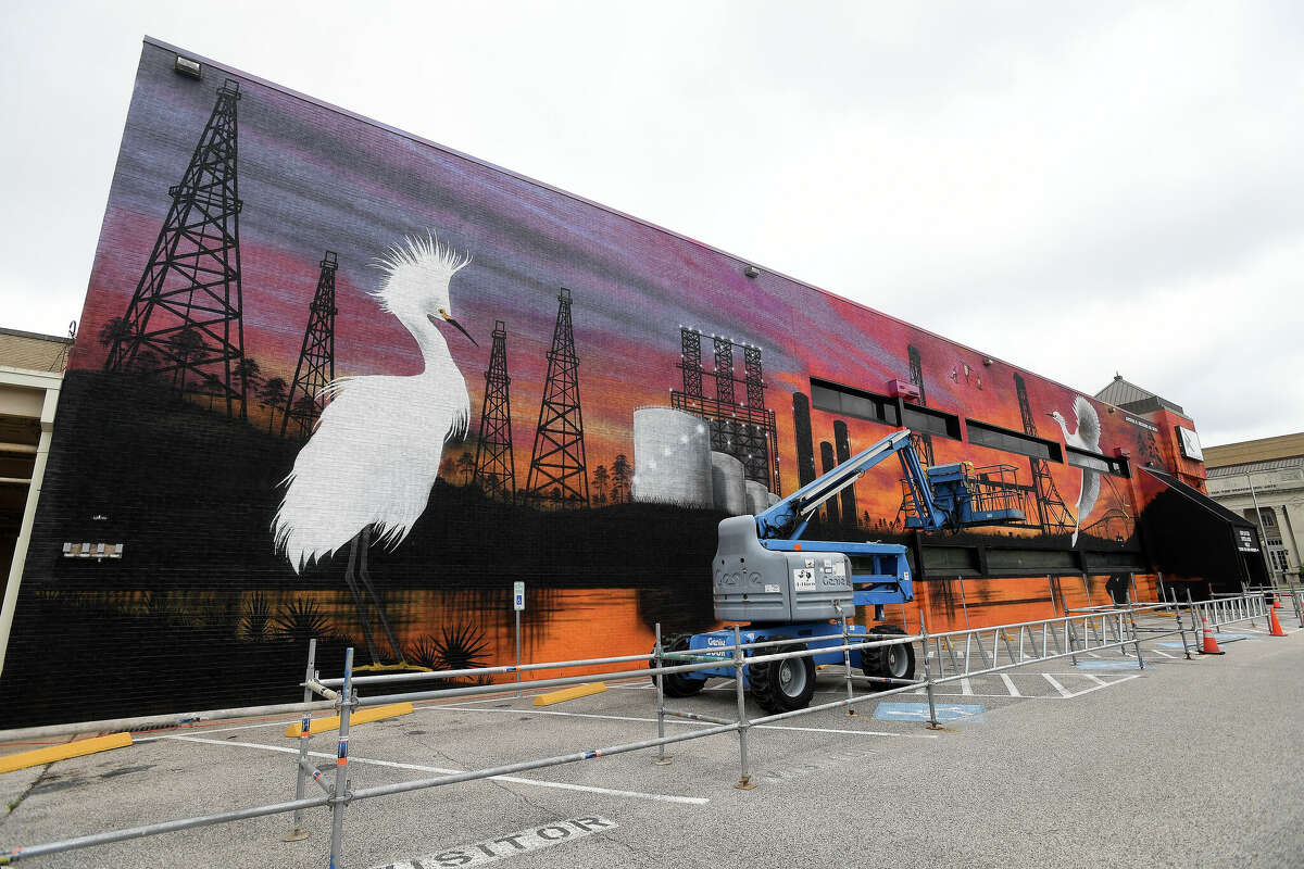 Meghan Cobb's Beaumont landscape mural was a labor of love