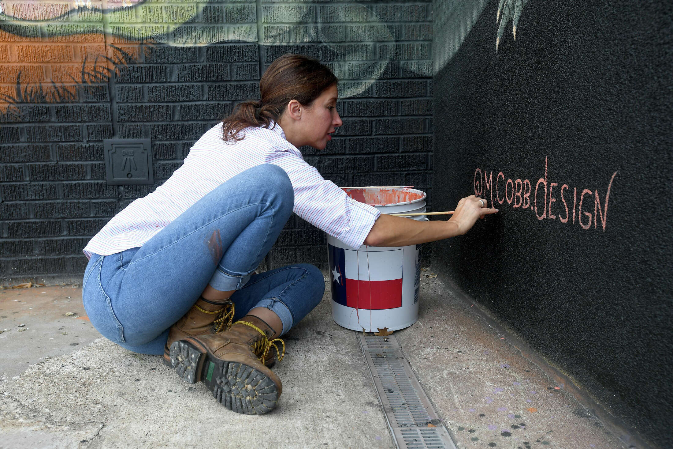 Meghan Cobb's Beaumont landscape mural was a labor of love