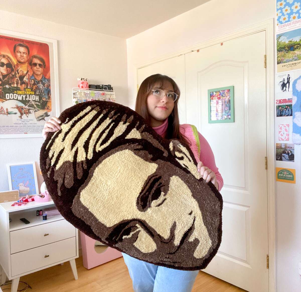 Laredo artist shows passion for making celebrity and horror rugs