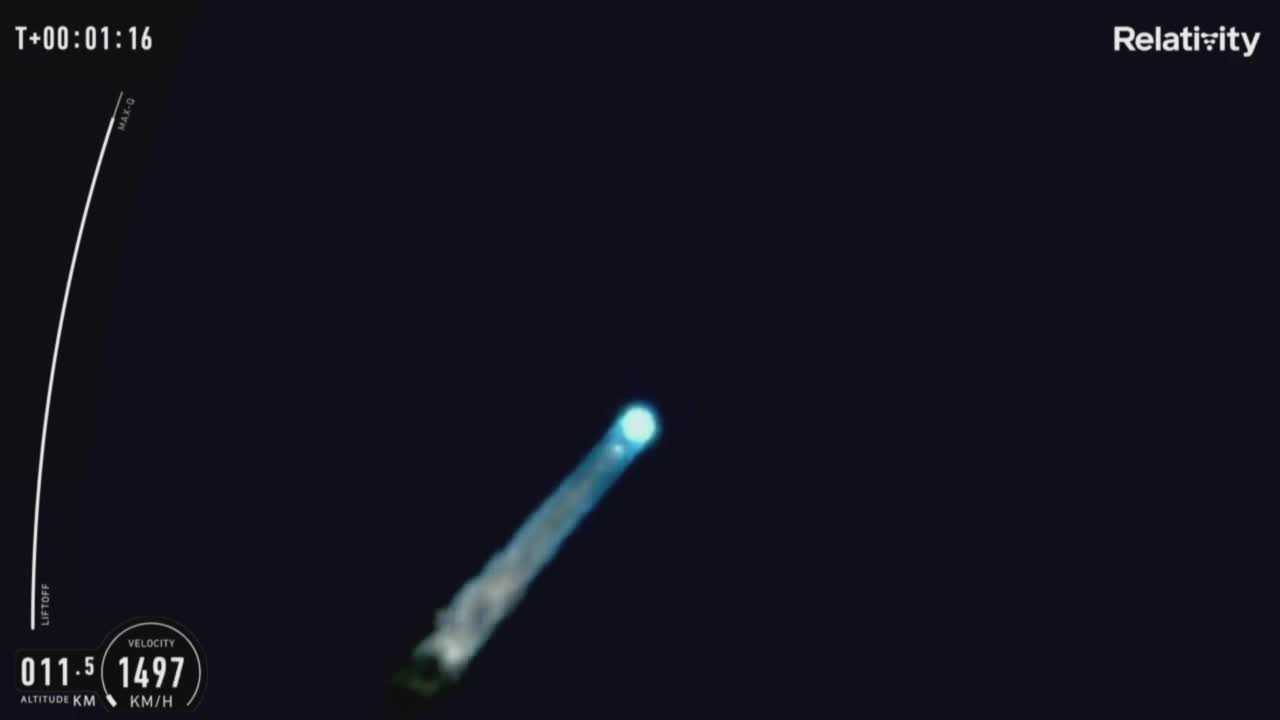 WATCH: Relativity Space launches 3D-printed rocket