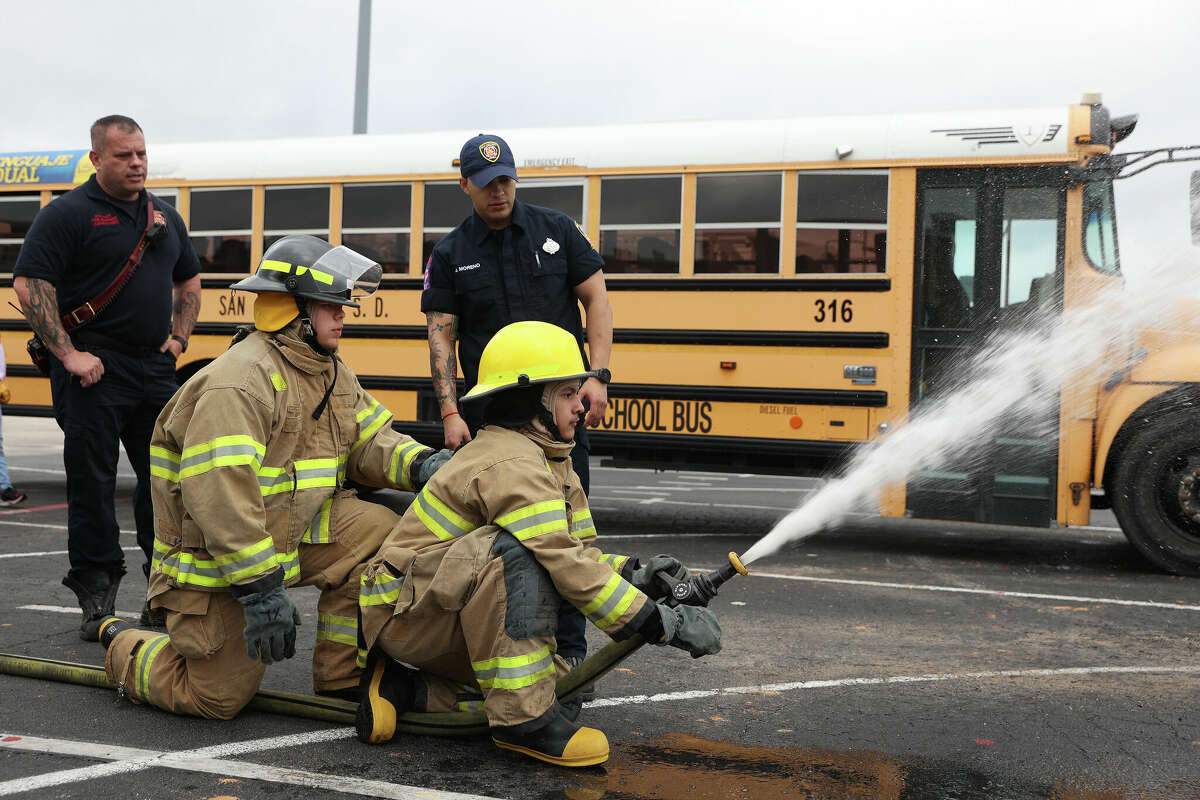 At San Antonio's Edison High School, an emergency was part of learning