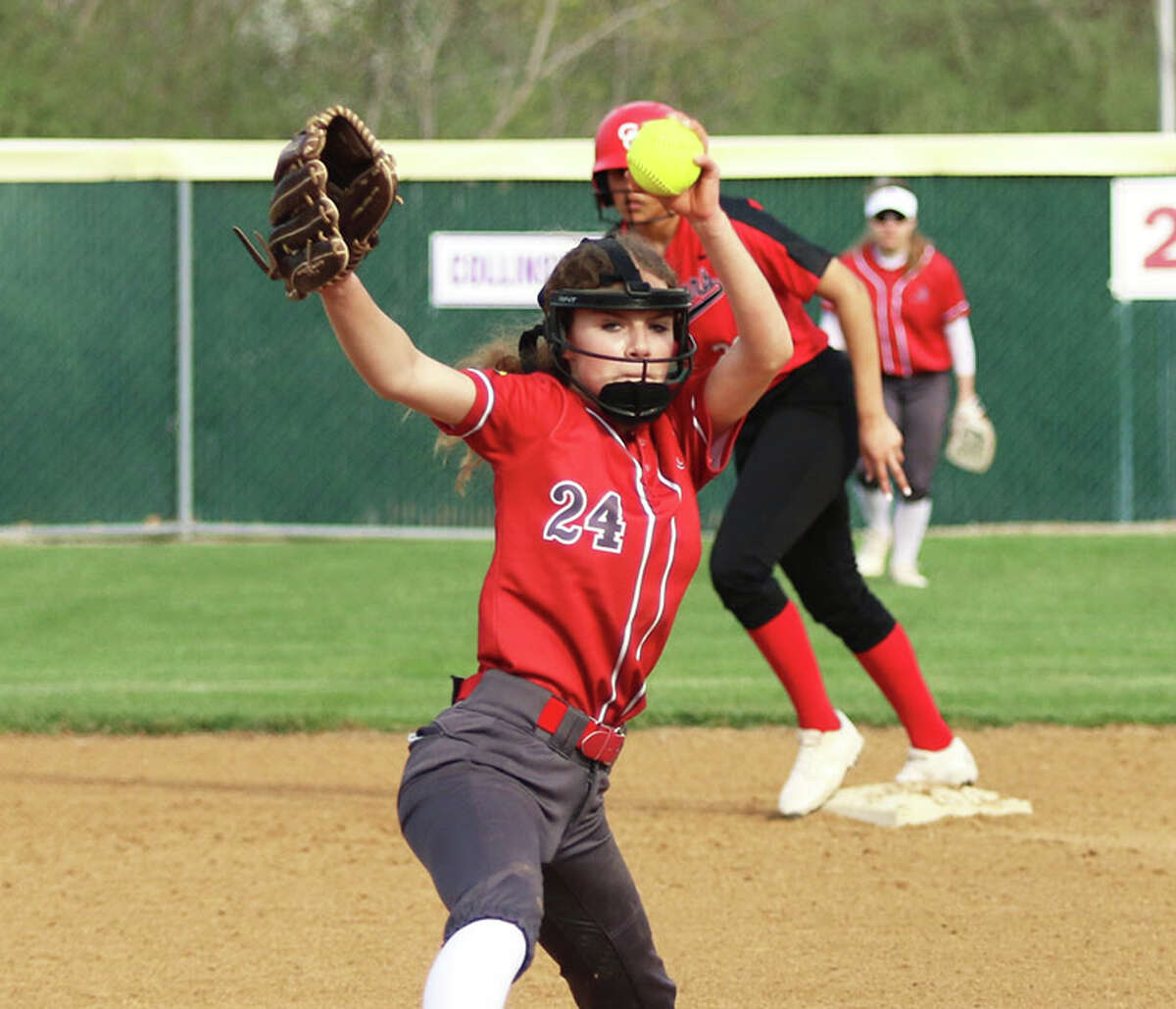 Redbirds top Shells for first win of softball season