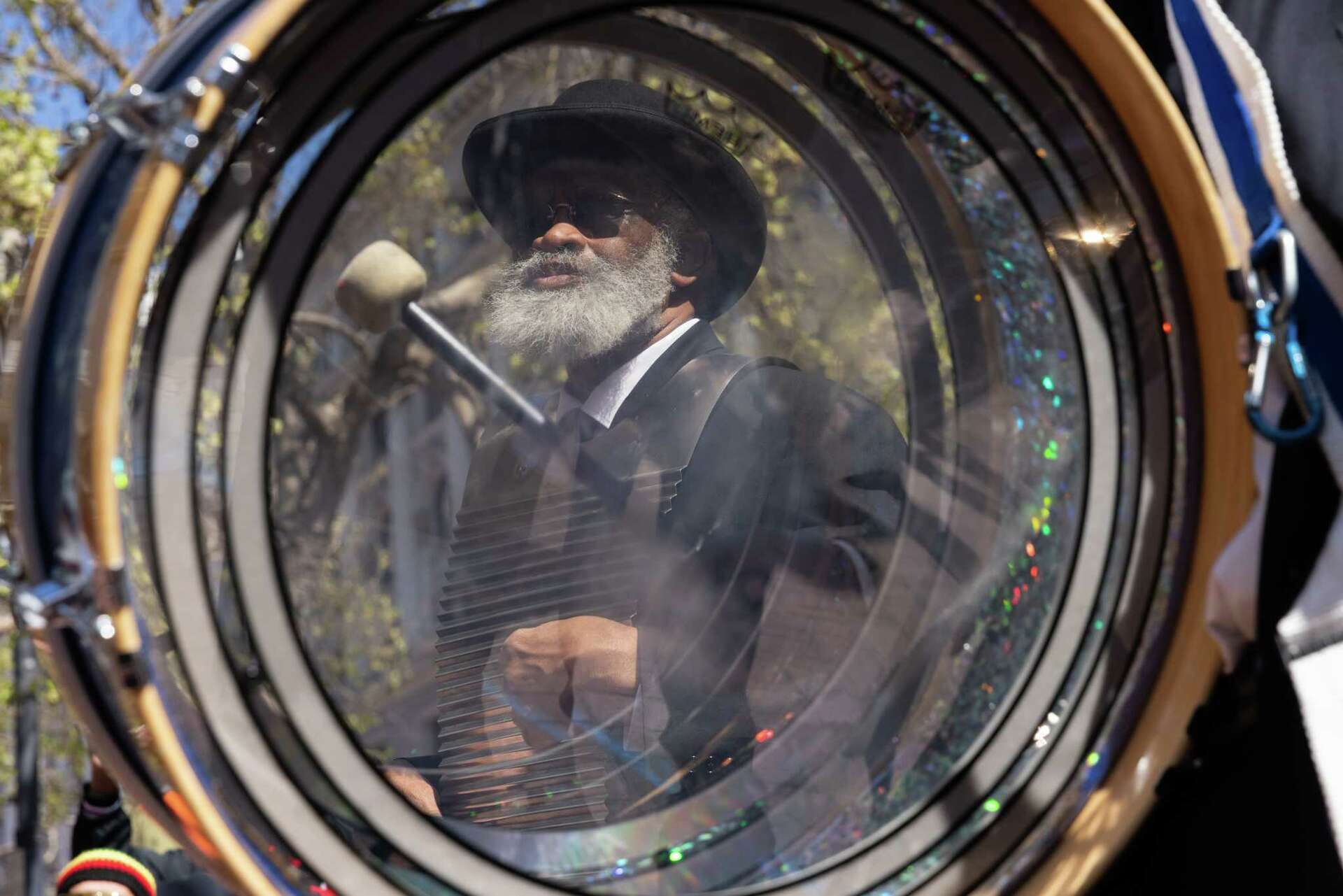 S.F. street performer ‘Bucket Man’ memorialized with parade, speeches