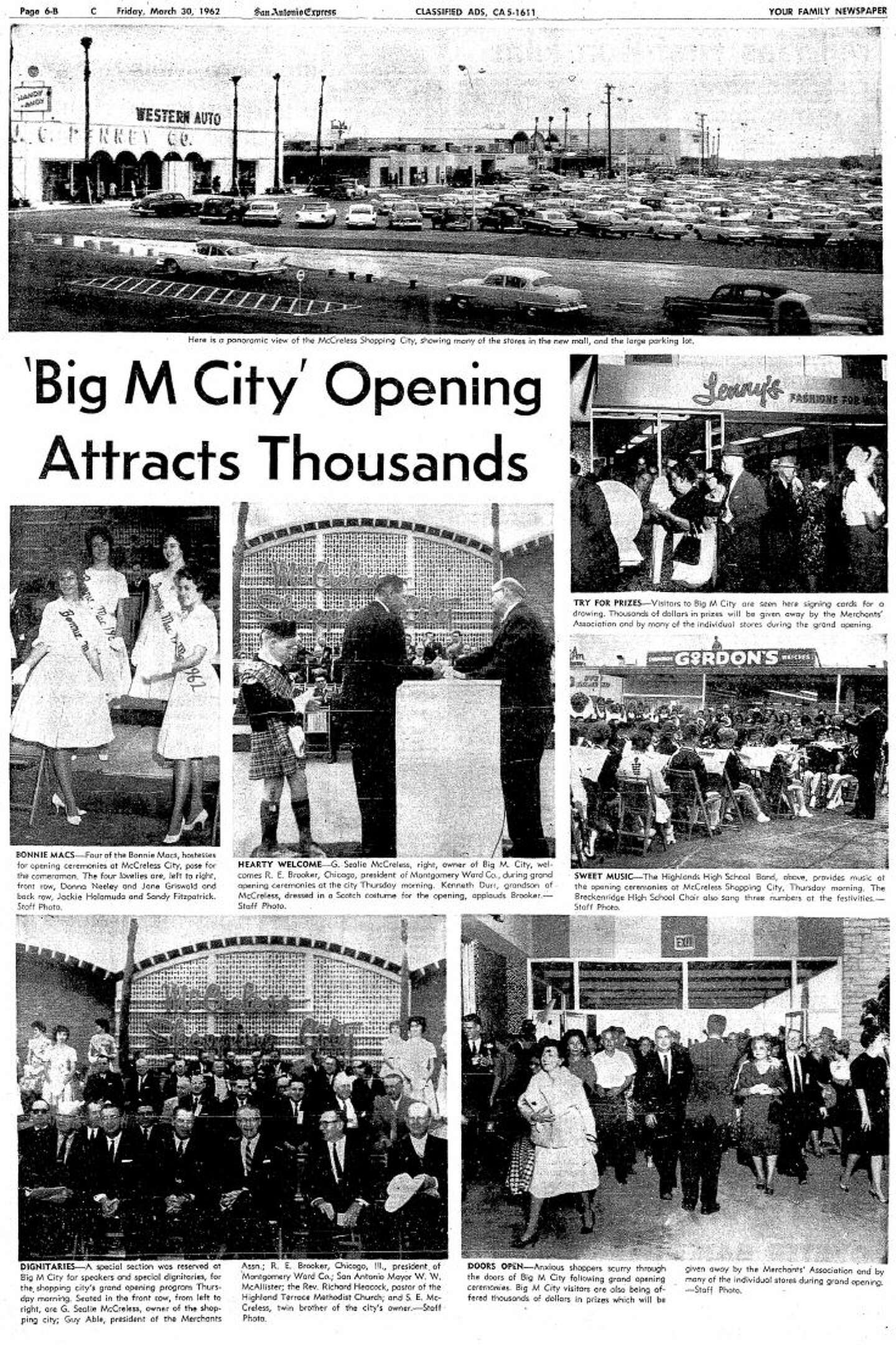 San Antonio's McCreless Mall opened 62 years ago this month