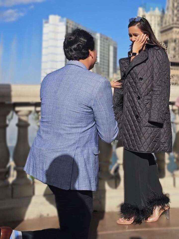 A FOX 26 reporter got engaged in Las Vegas over the weekend