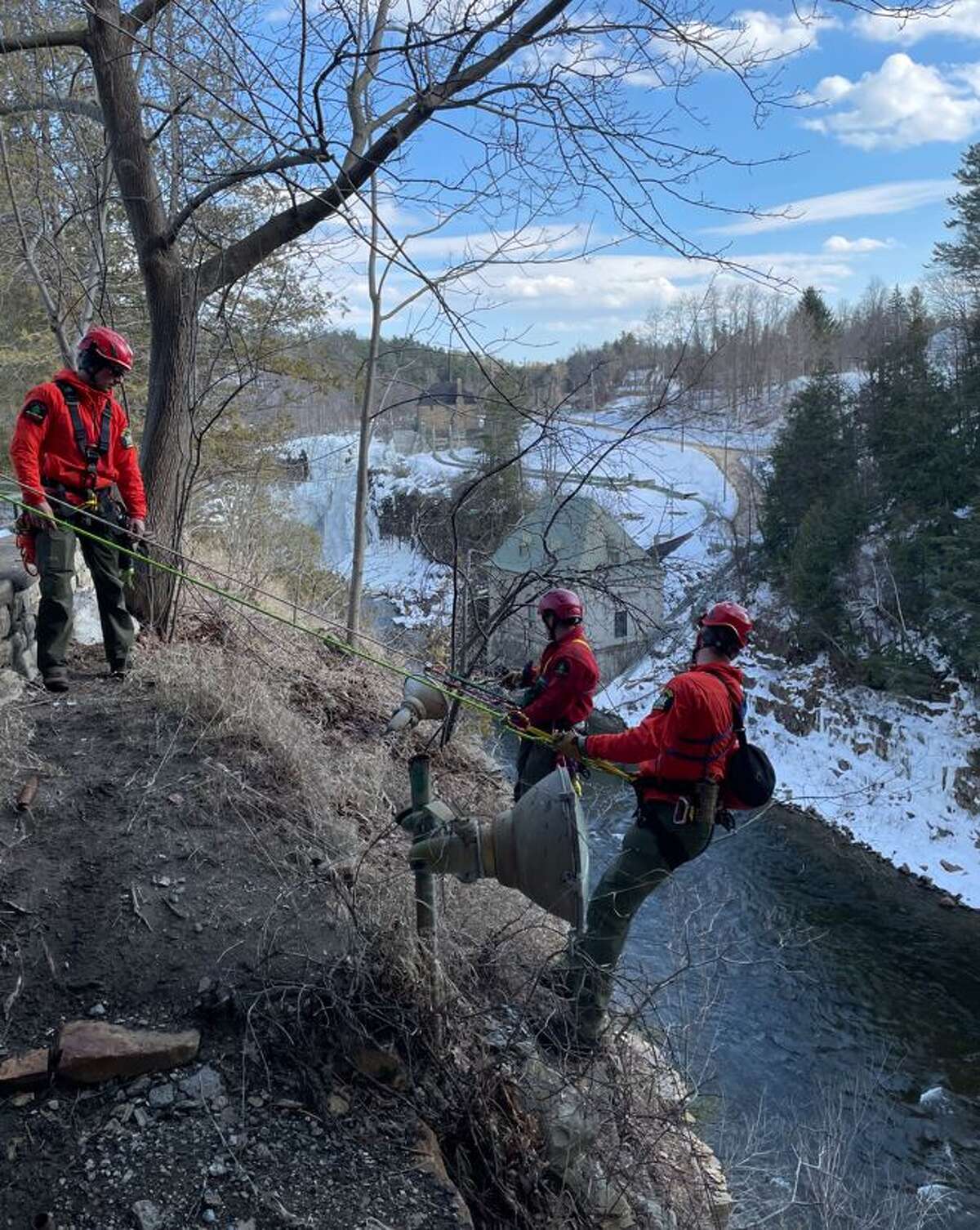 Forest rangers rappelled into 100-foot Ausable Chasm to recover body