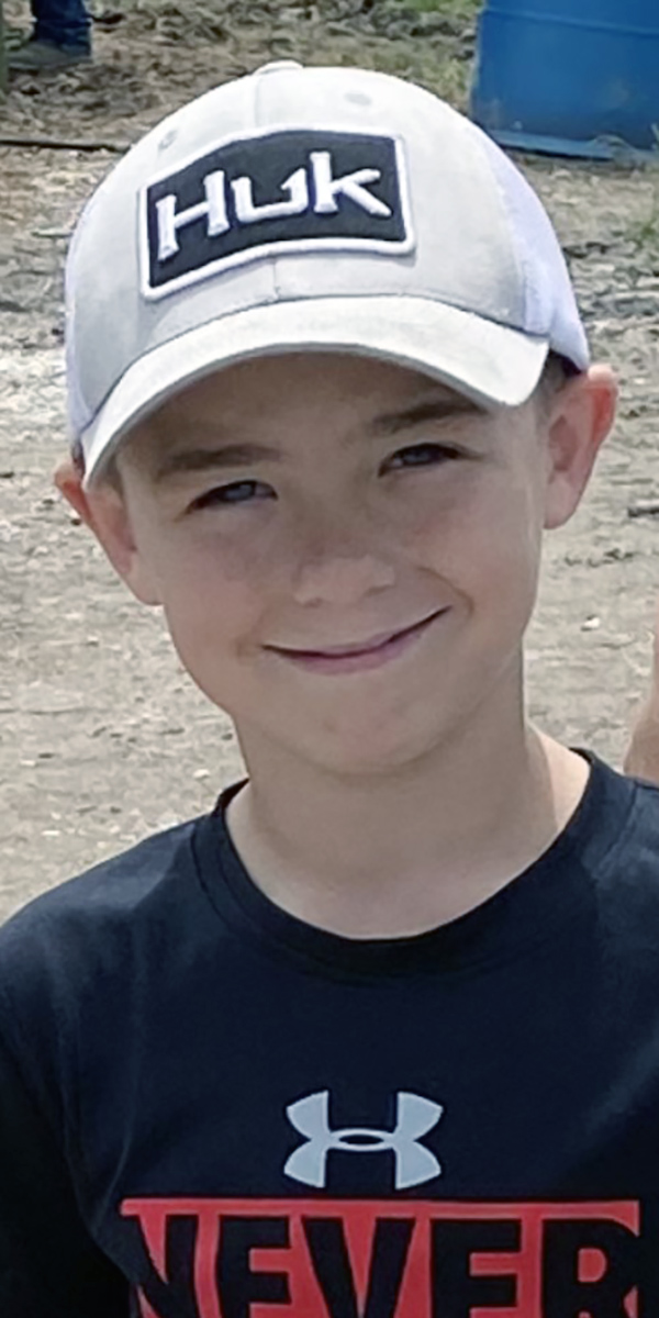 Tucker Grinkey celebrating his ninth birthday