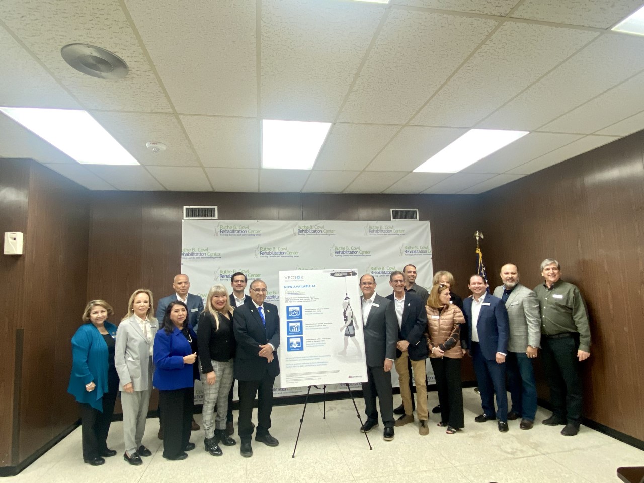 Ruthe B. Cowl offering Vector Gait & Safety System therapy technology