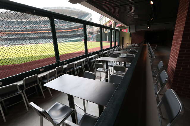 Luxury seats at Astros game have private bar, field access, chef