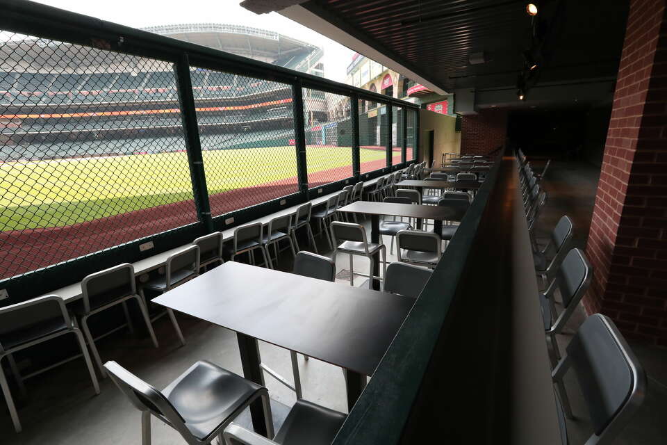 Luxury seats at Astros game have private bar, field access, chef