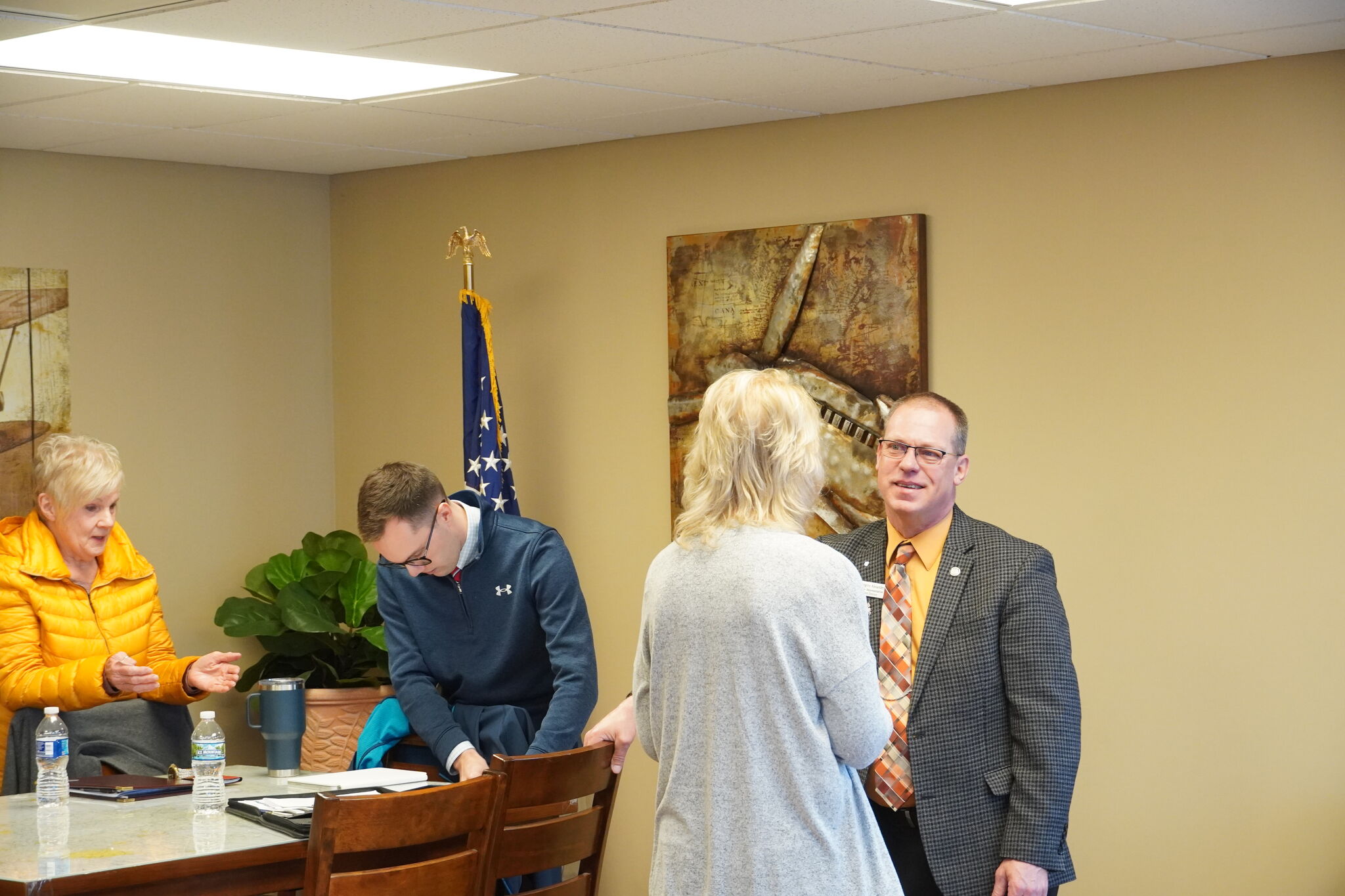 Huron County State Representative talks infrastructure at coffee hour