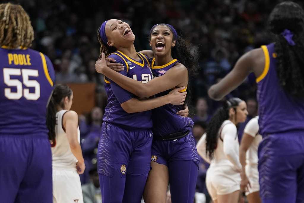 LSU women reach 1st title game, top Virginia Tech in Final Four