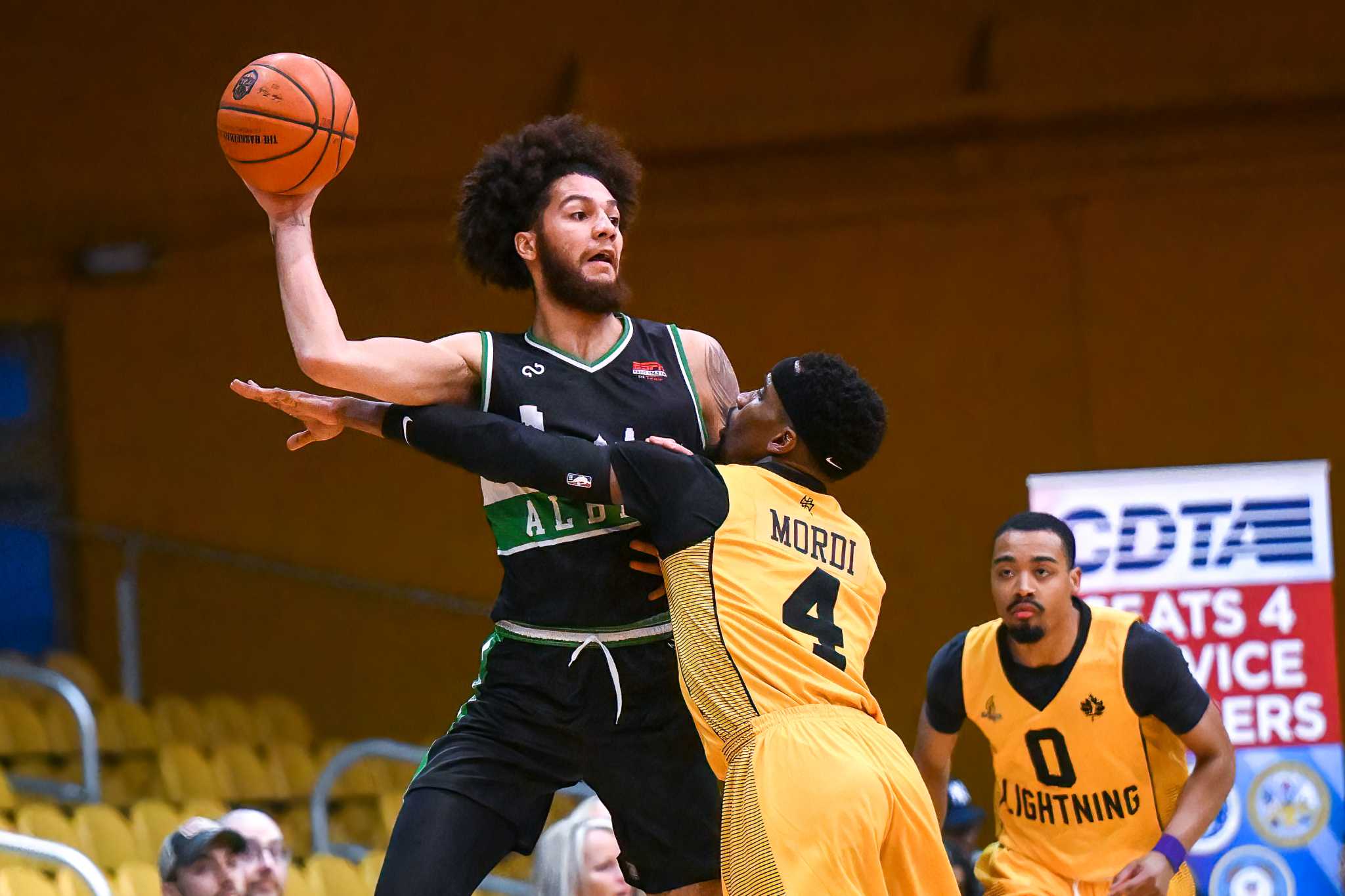 Marcus Merchant, 22, learning on the job for Albany Patroons