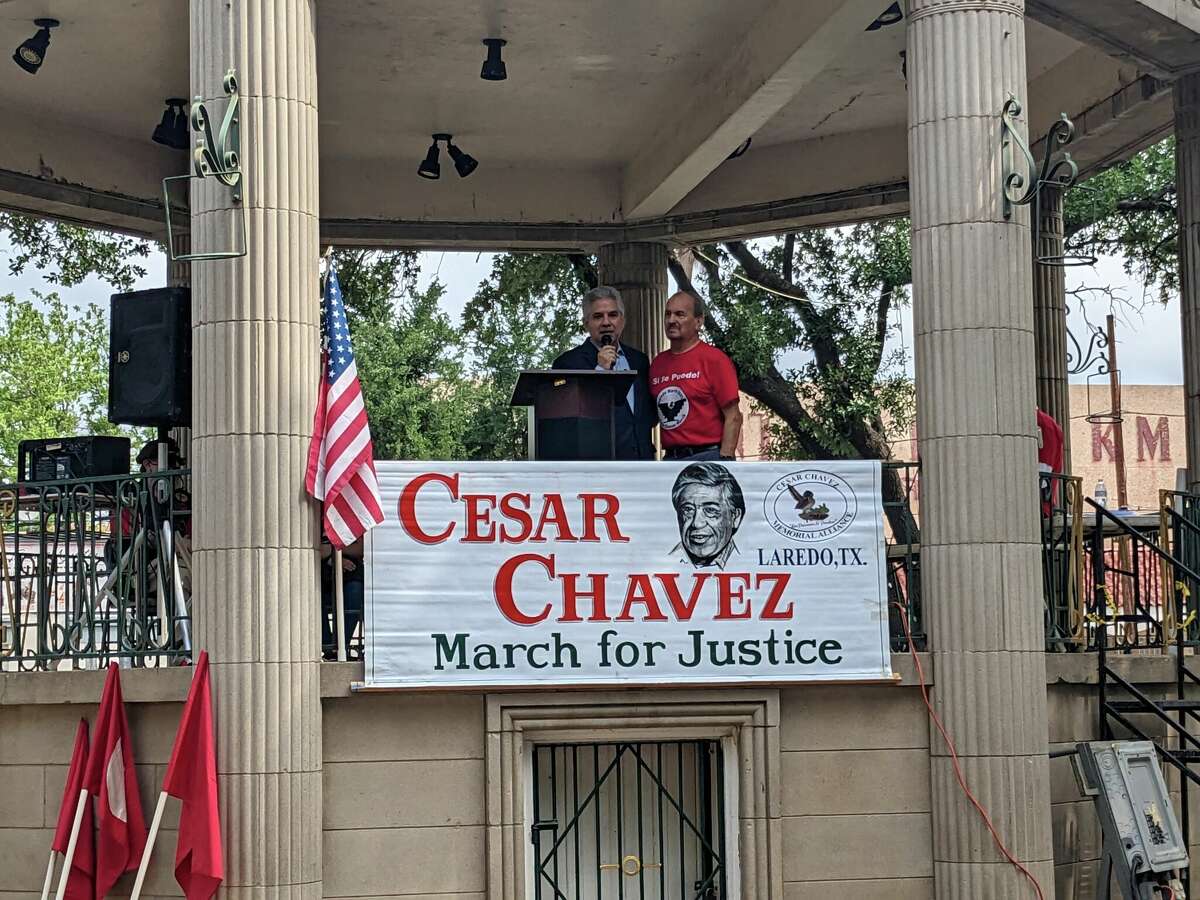 March in honor of Cesar Chavez held in downtown Laredo