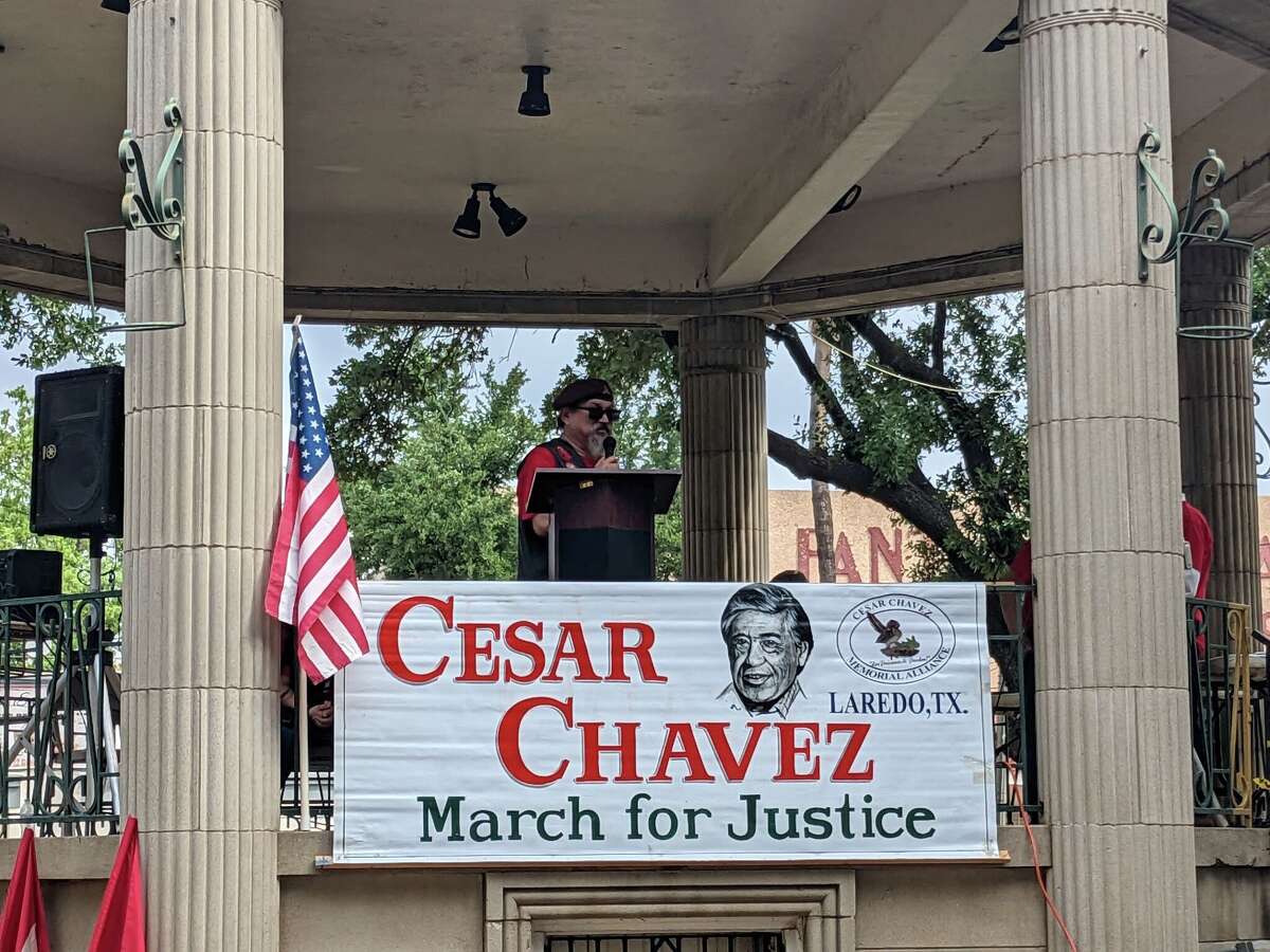 March in honor of Cesar Chavez held in downtown Laredo